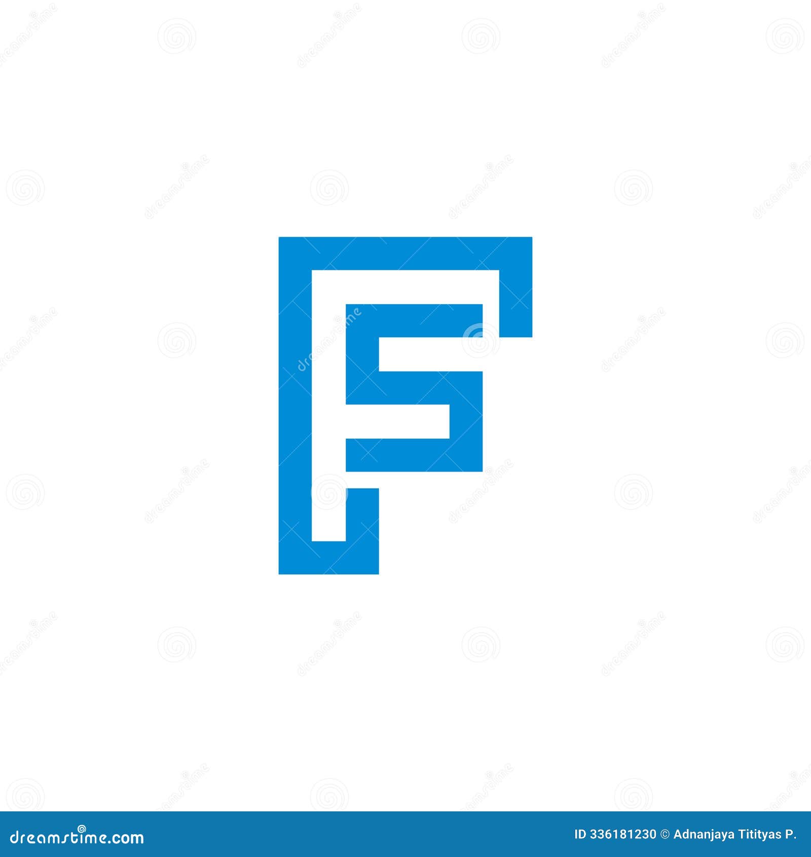Letter Fs Stripes Geometric Lines Logo Vector Stock Vector ...