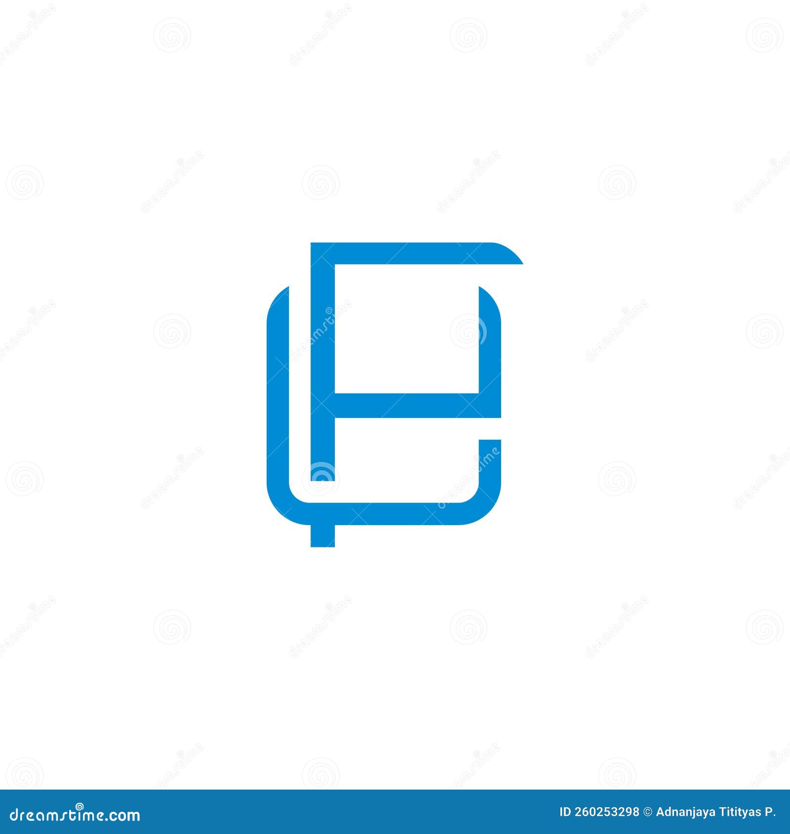 Letter Fu Simple Linked Abstract Logo Vector Stock Vector ...