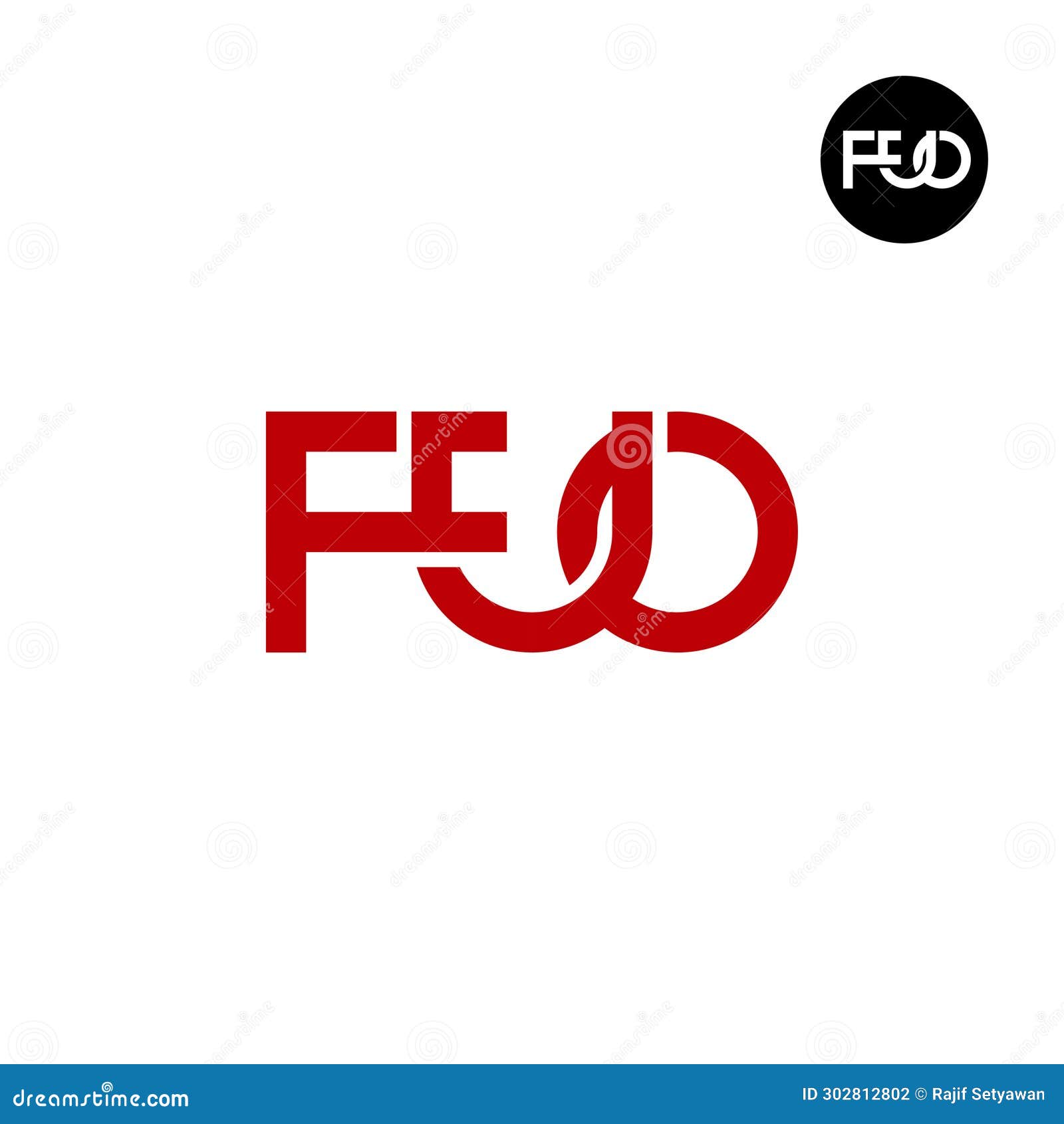 Letter FUO Monogram Logo Design Vector Illustration | CartoonDealer.com ...