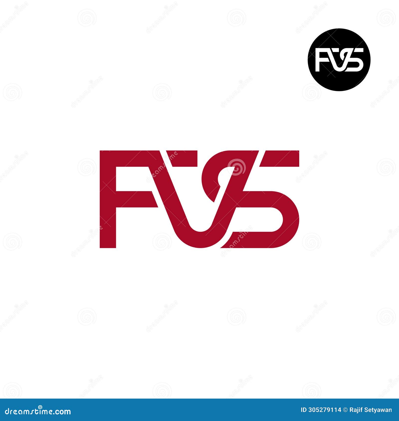 Letter FVS Monogram Logo Design Stock Illustration - Illustration of ...