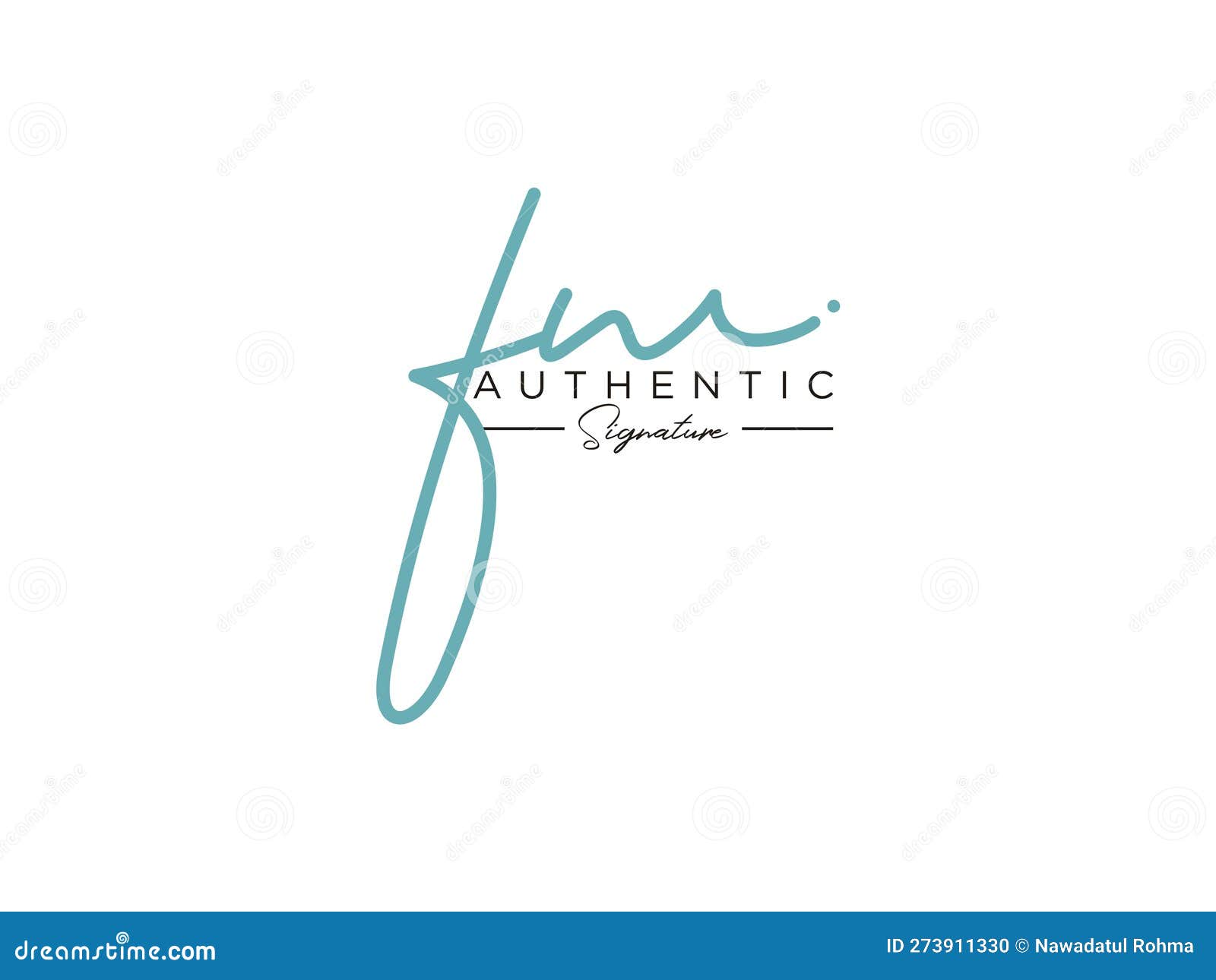 Letter FW Signature Logo Template Vector Stock Vector - Illustration of ...