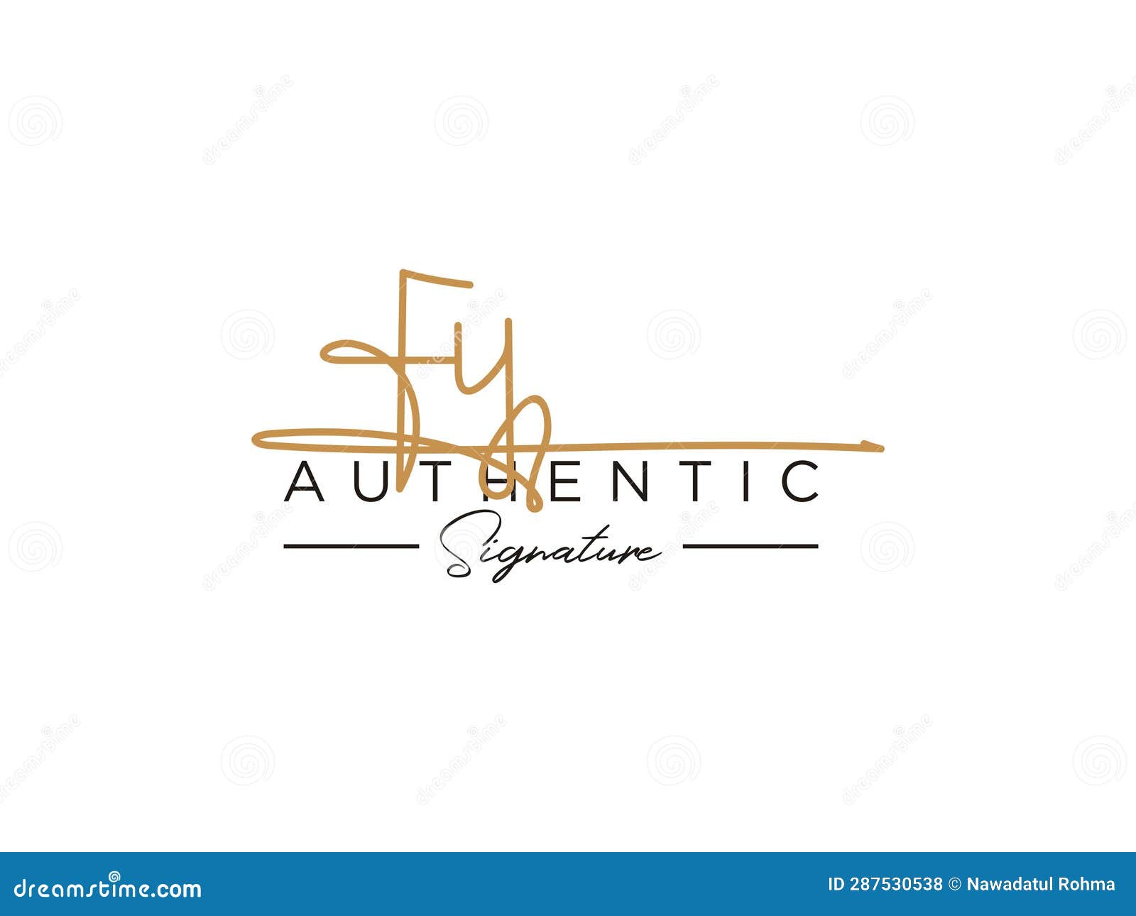 Letter FY Signature Logo Template Vector Stock Vector - Illustration of ...