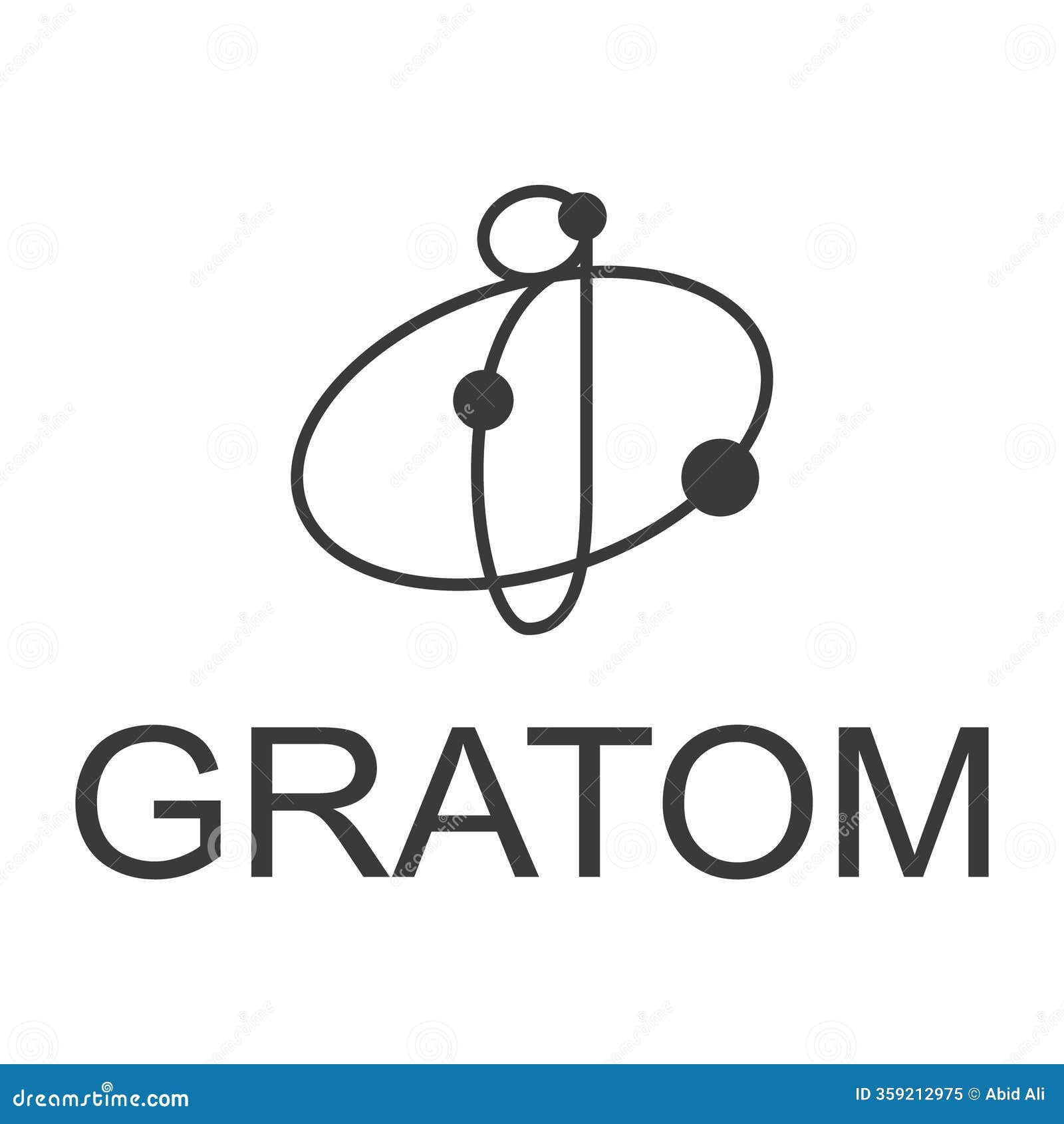 Letter G Atom Structure Logo Stock Vector - Illustration of atomic ...