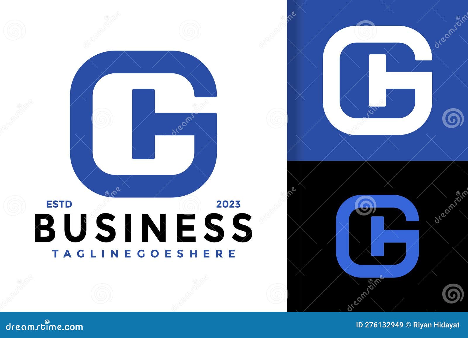 Letter G and C Monogram Logo Vector Icon Illustration Stock Vector ...