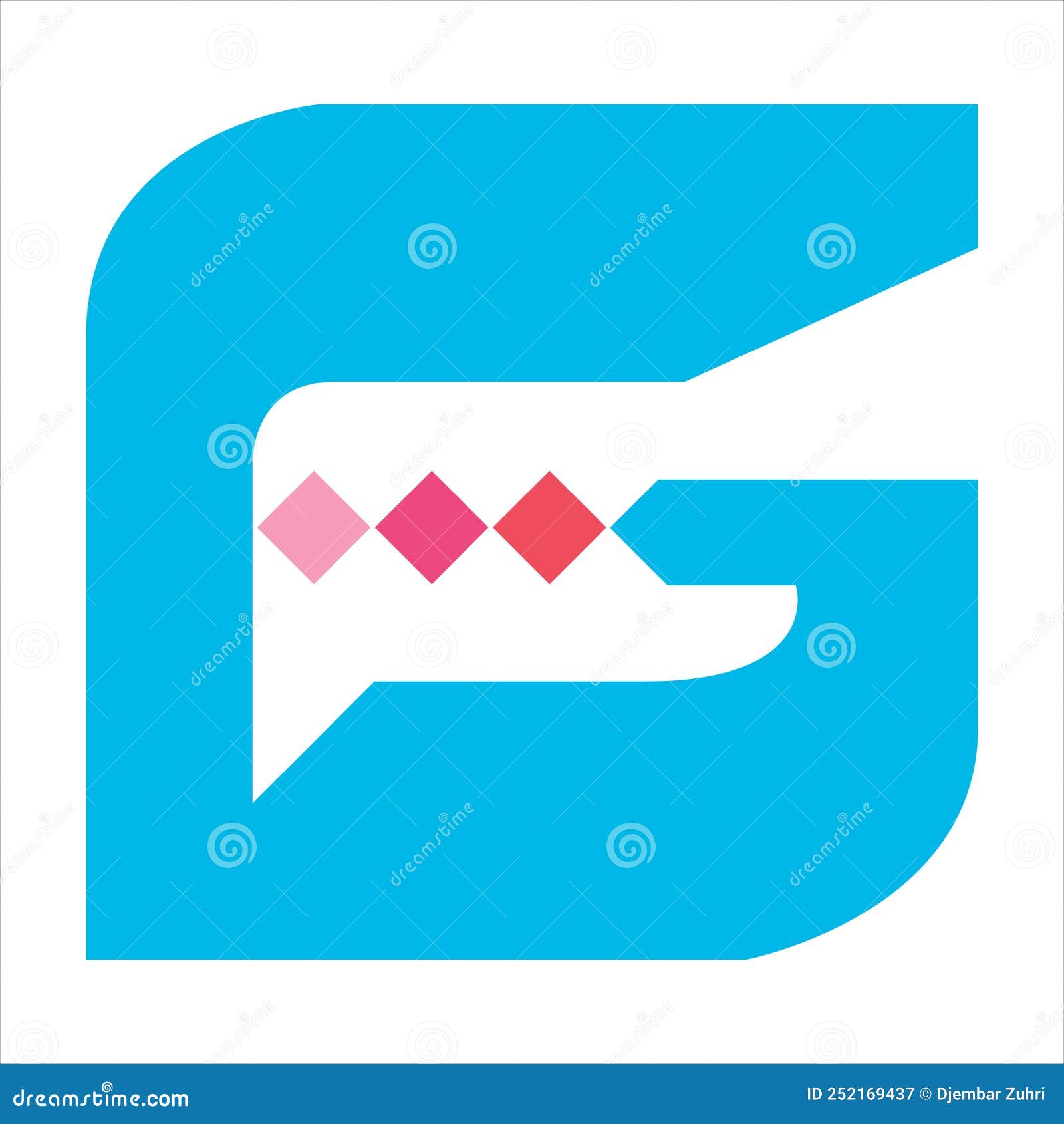 Letter G chat logo stock vector. Illustration of emoji - 252169437