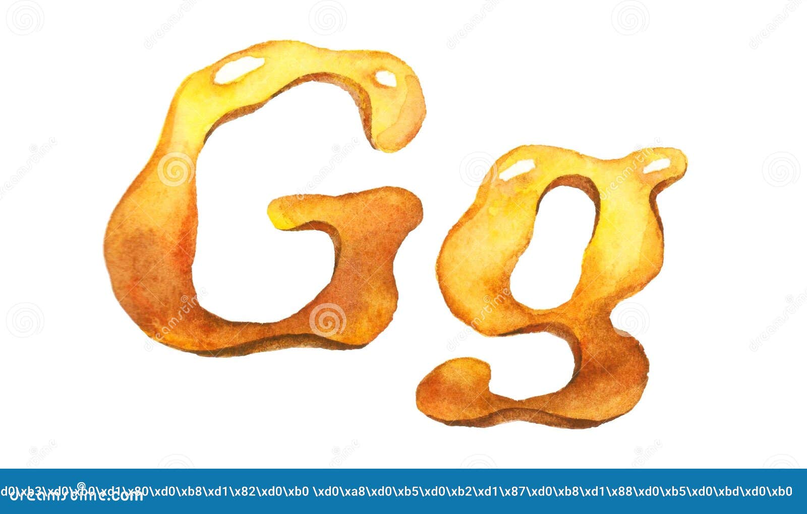 Letter G - Colorful Watercolor Alphabet Stock Image - Image of alphabet ...