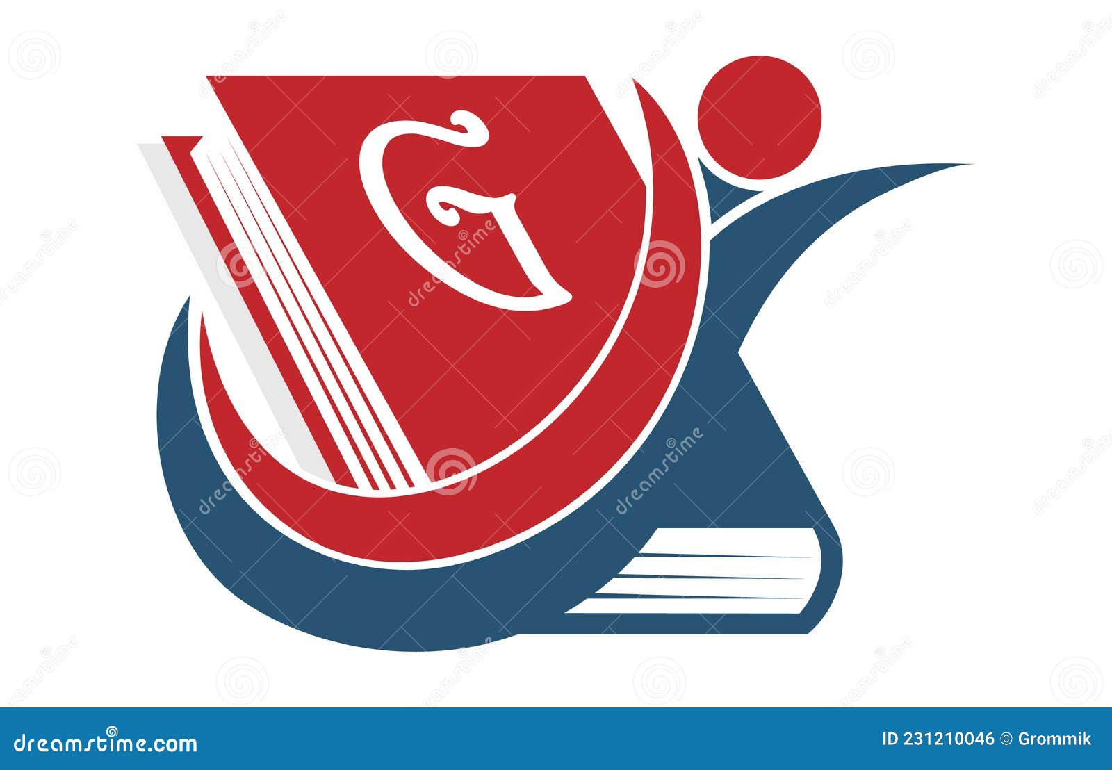 Letter G on the Cover of the Book Stock Vector - Illustration of font ...