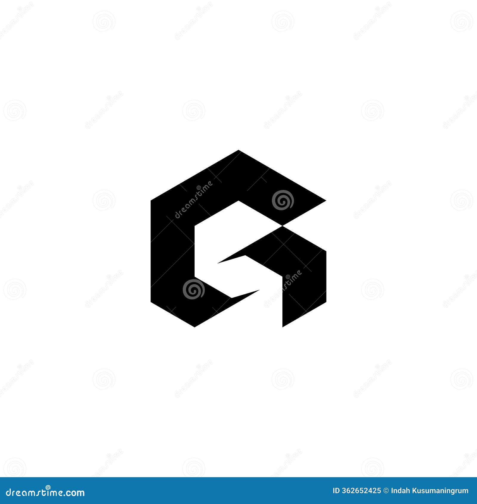 Creative Monogram For Initial Letter SG Logo - Minimal Vector Logo ...