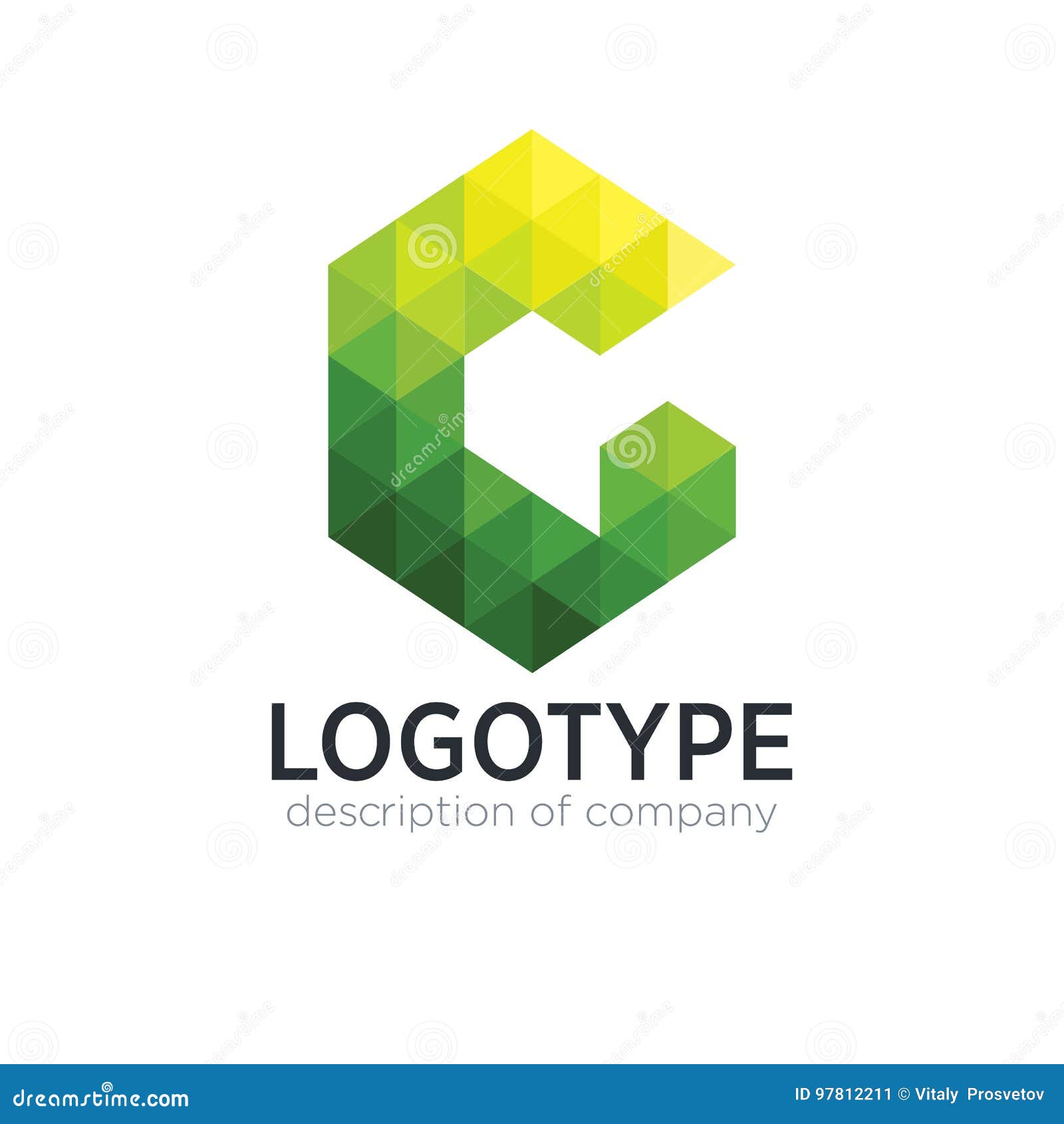 Letter G Cube Figure Logo Icon Design Template Elements Stock Vector ...