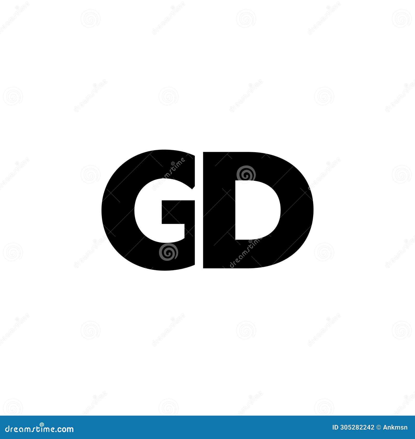 Letter G and D, GD Logo Design Template. Minimal Monogram Initial Based ...