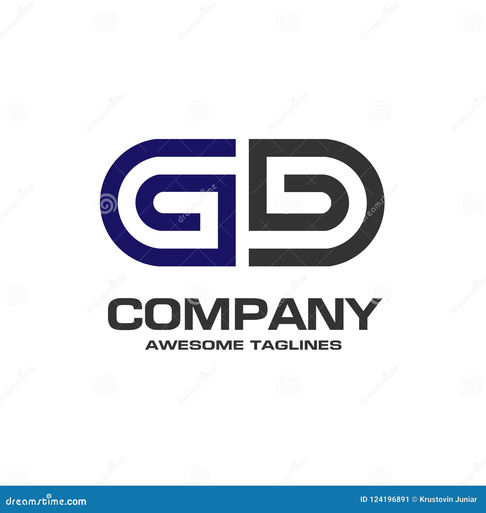 Letter G and D Logo Concept Stock Vector - Illustration of icon, symbol ...