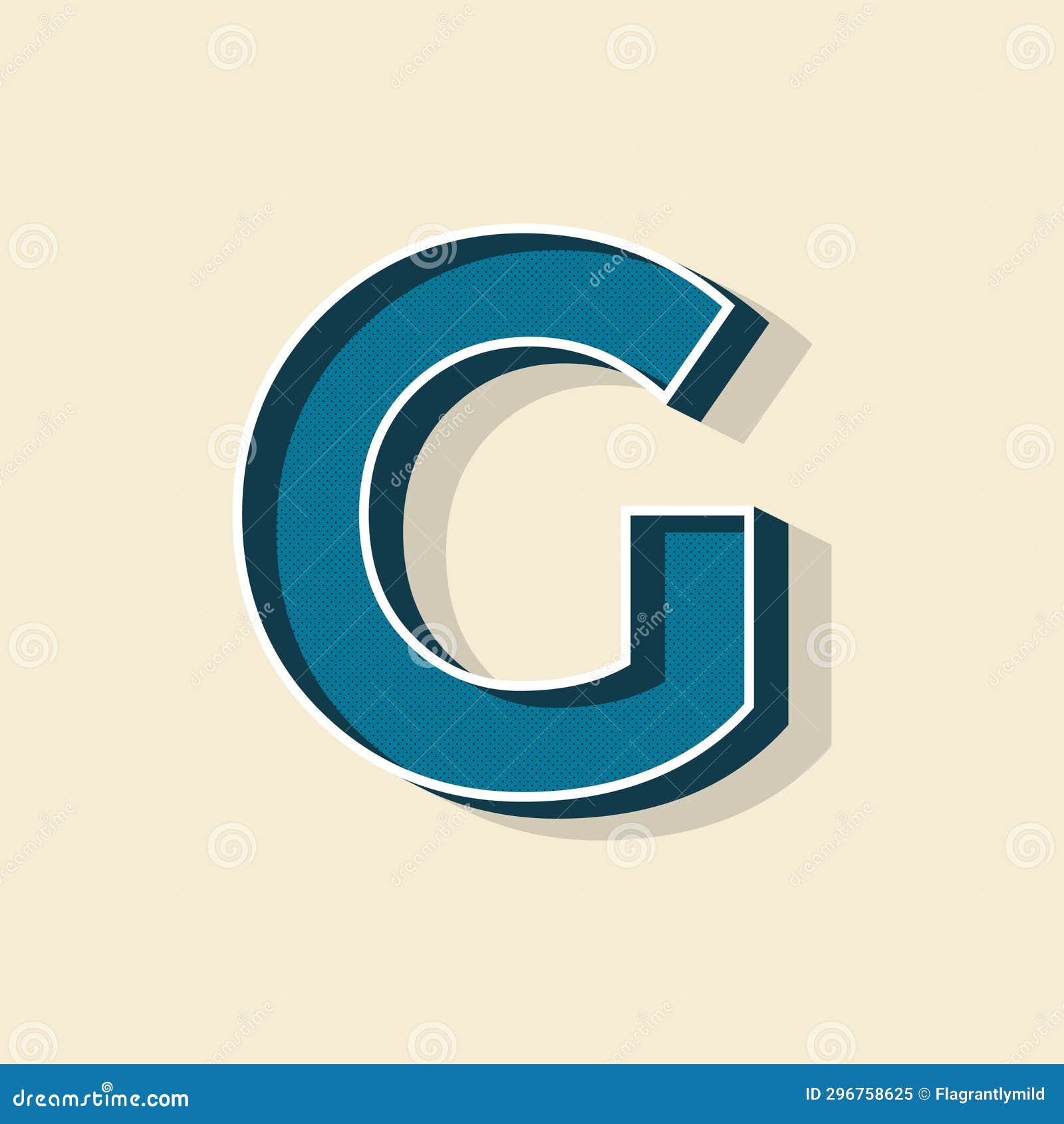 Letter G 3D Isometric Design Stock Illustration - Illustration of ...