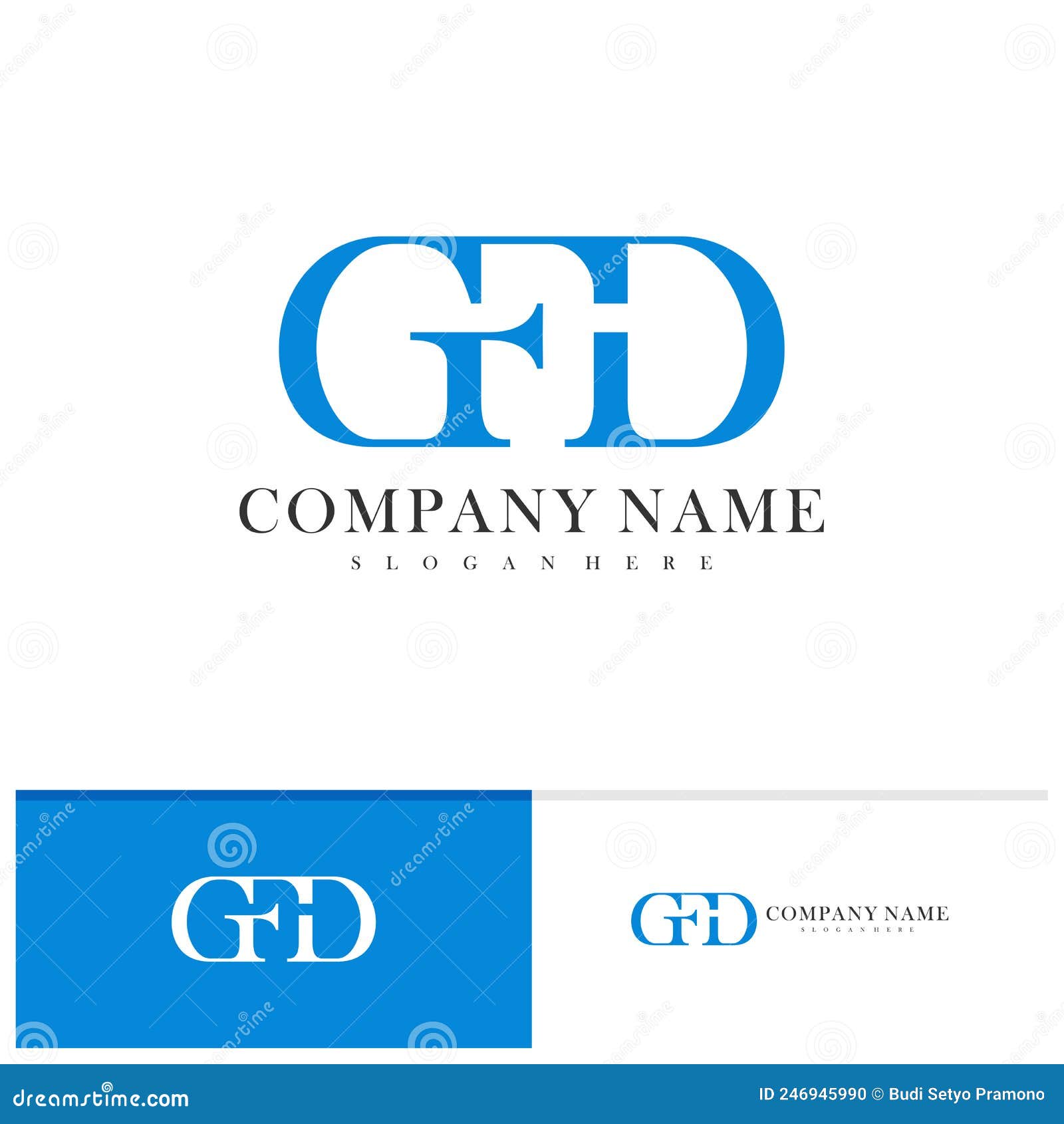 Letter G F D Logo Vector Template, Creative G F D Logo Design Concepts ...