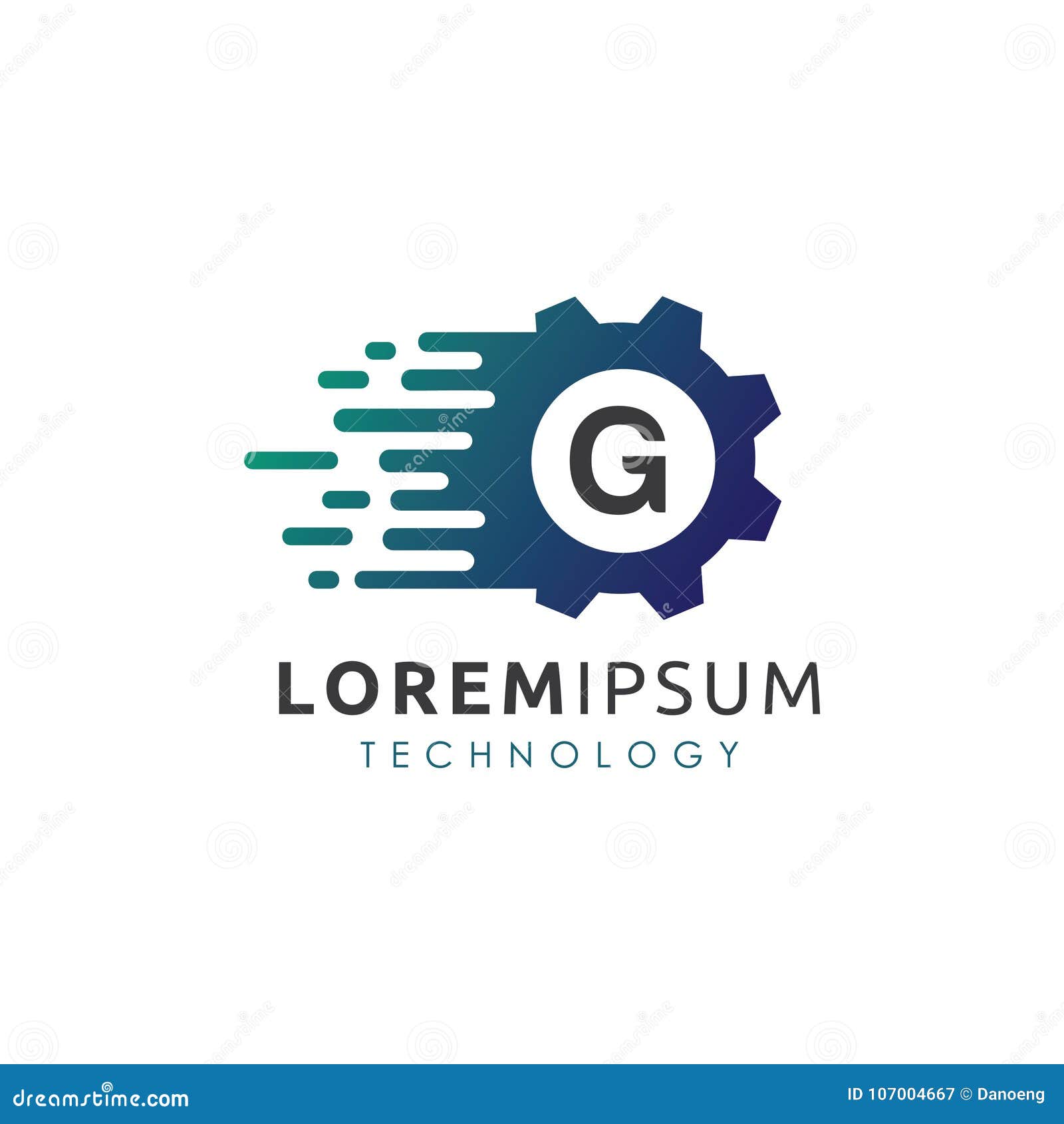 Letter G Auto Fast Gear Logo Vector. Stock Illustration - Illustration ...