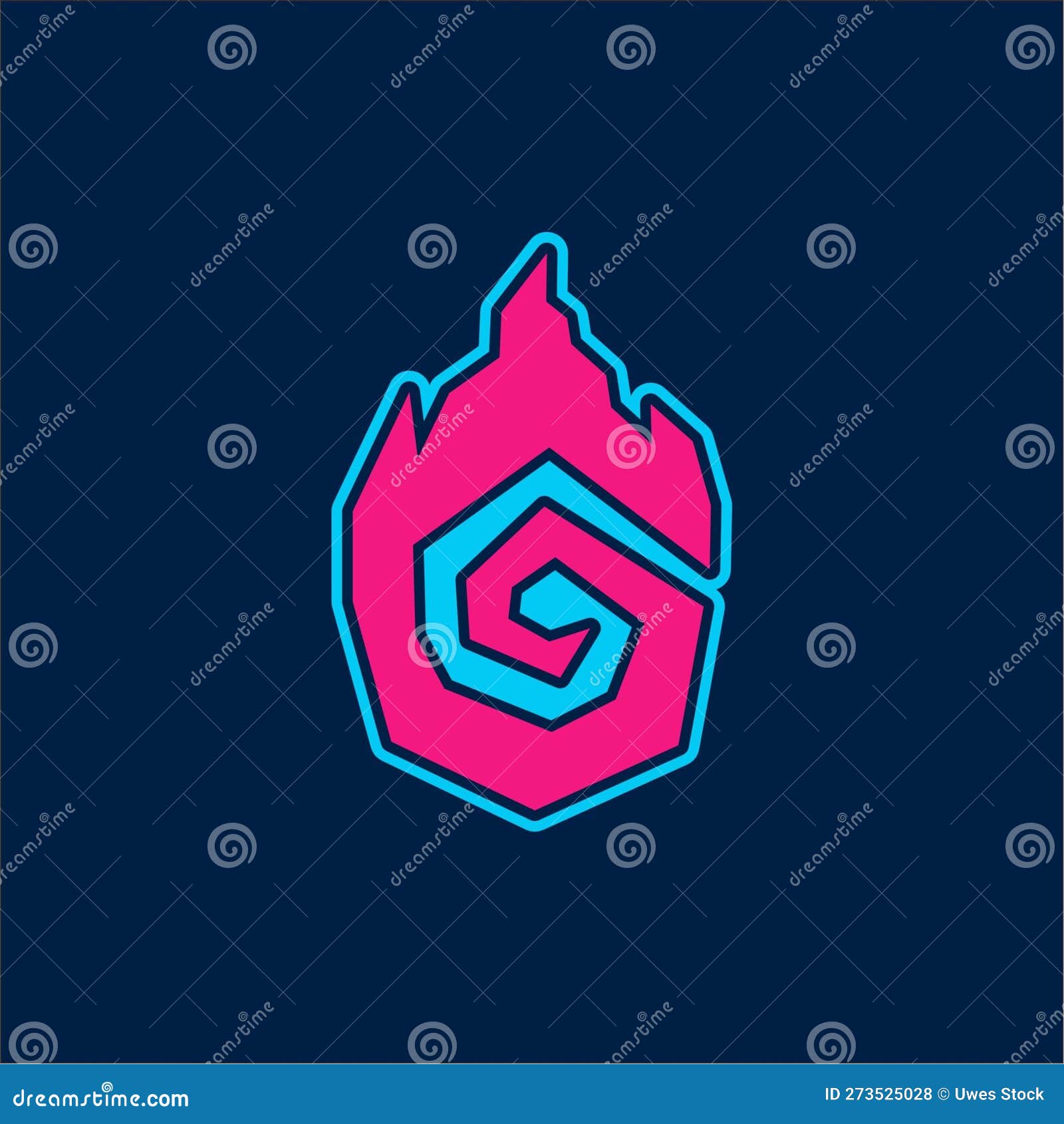Letter G fire vector logo stock vector. Illustration of heat - 273525028