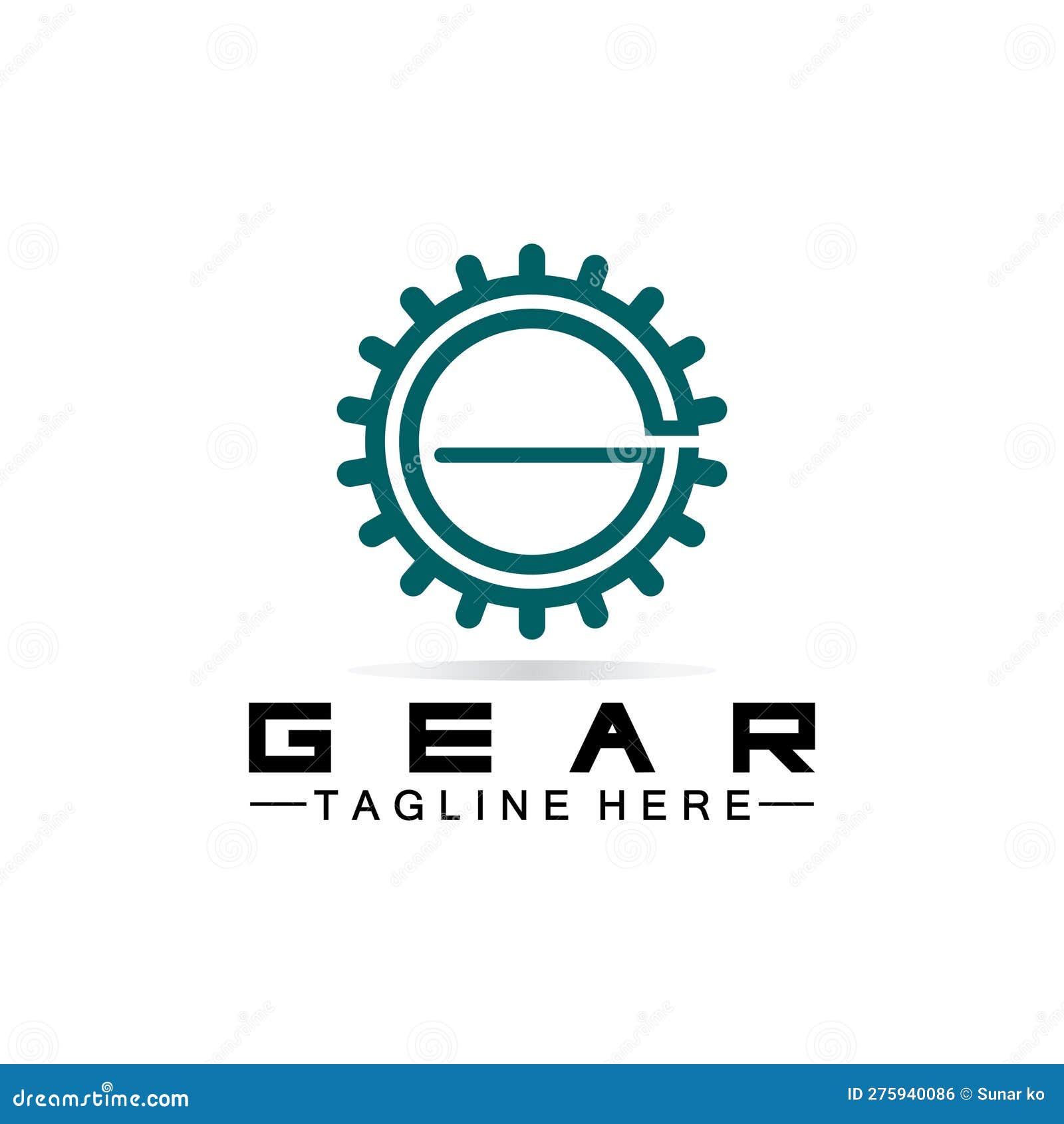 Letter G Gear Engineer Logo Design Template Stock Vector - Illustration ...