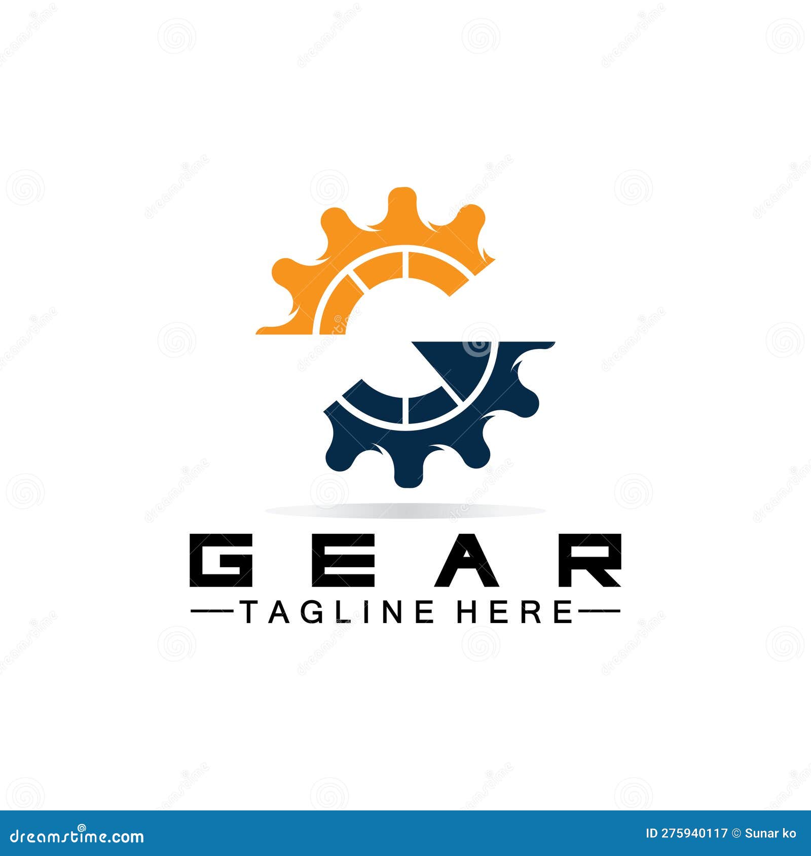 Letter G Gear Engineer Logo Design Template Stock Vector - Illustration ...