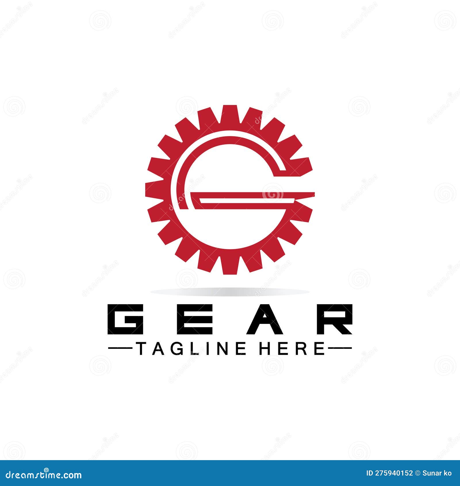 Letter G Gear Engineer Logo Design Template Stock Vector - Illustration ...