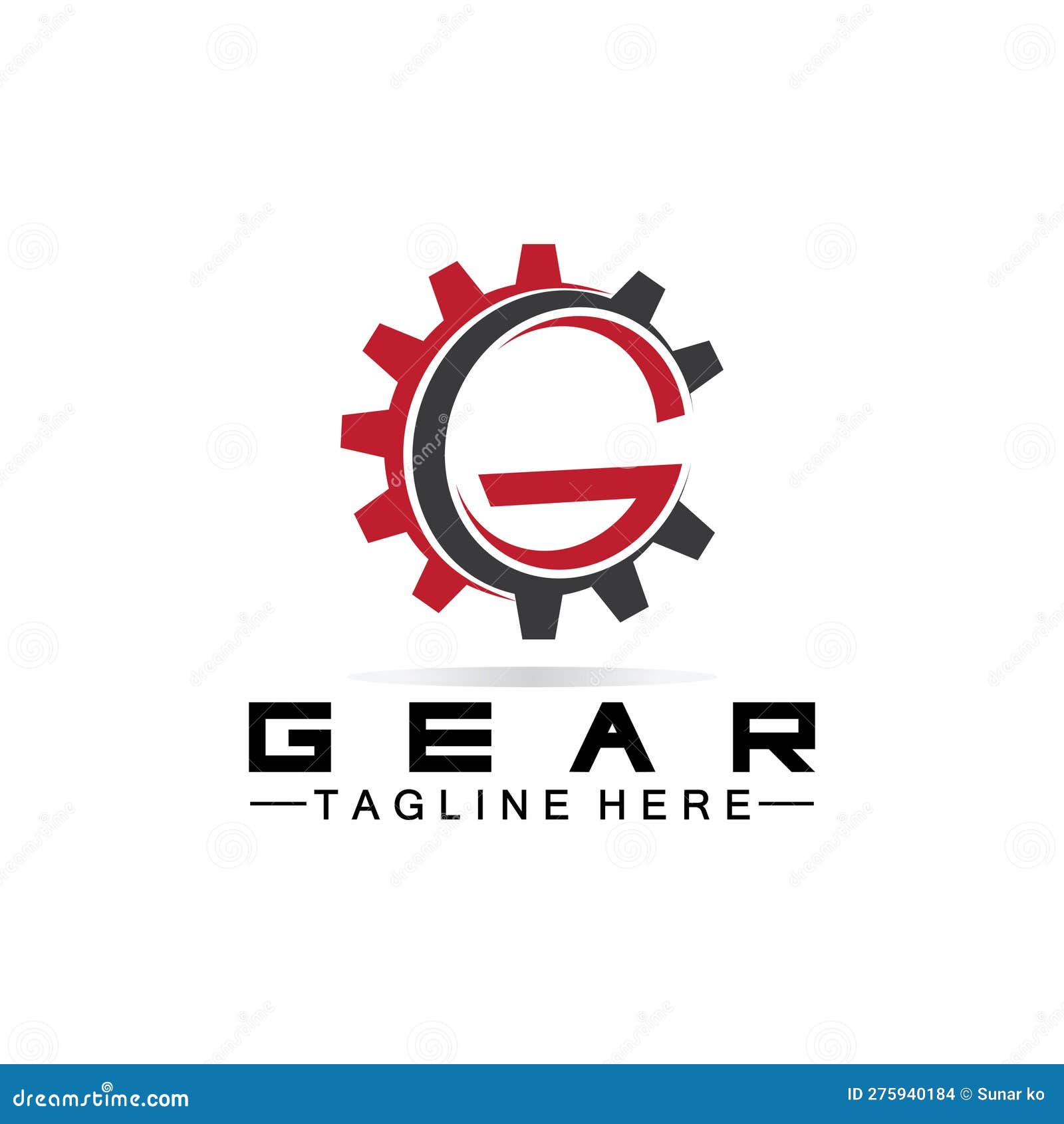 Letter G Gear Engineer Logo Design Template Stock Vector - Illustration ...