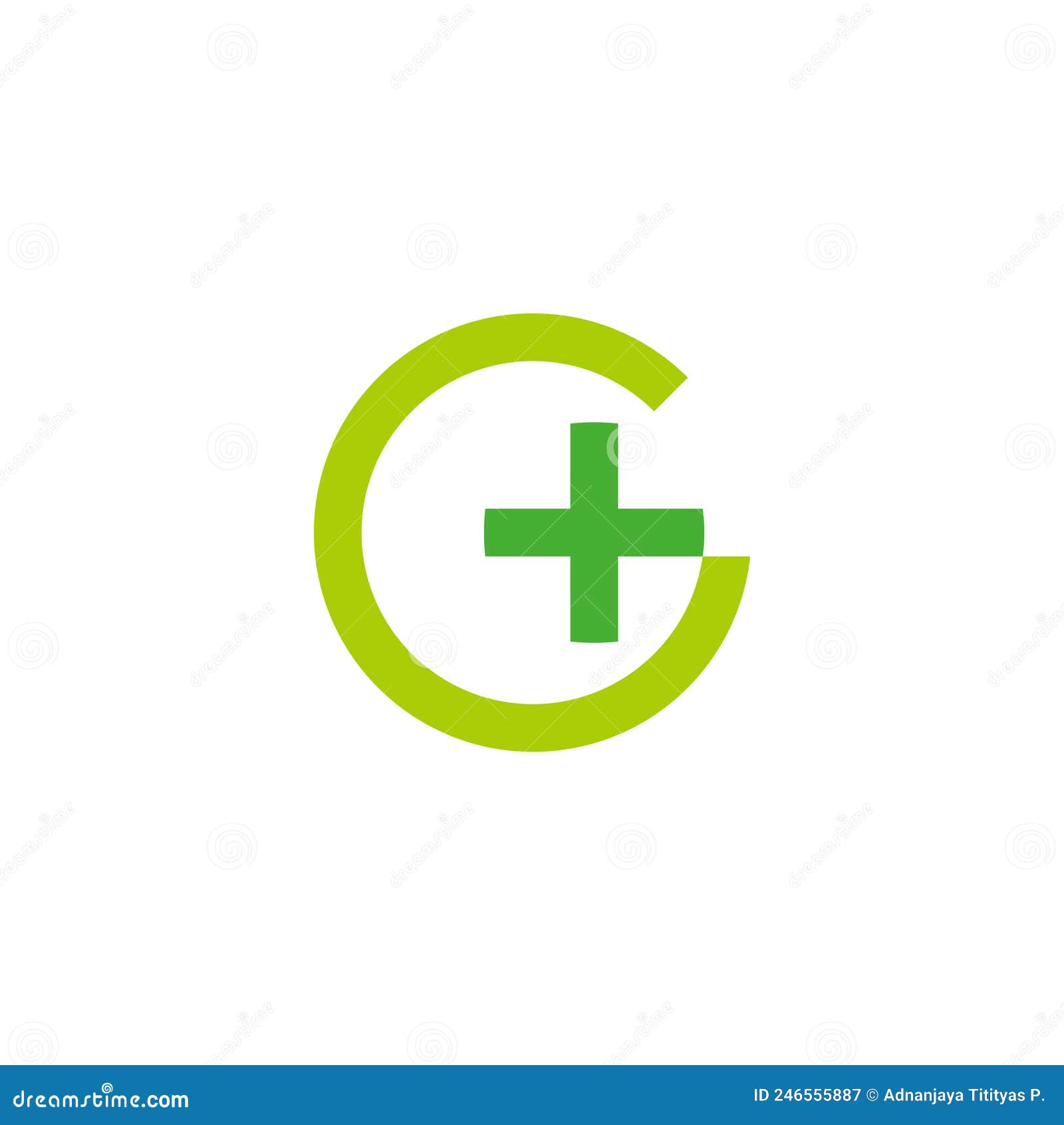 Letter G Geometric Plus Medical Logo Vector Stock Vector - Illustration ...
