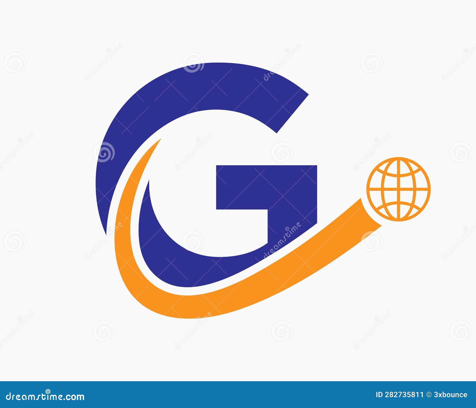 Letter G Global Logo Design. World Logotype Symbol Vector Template ...