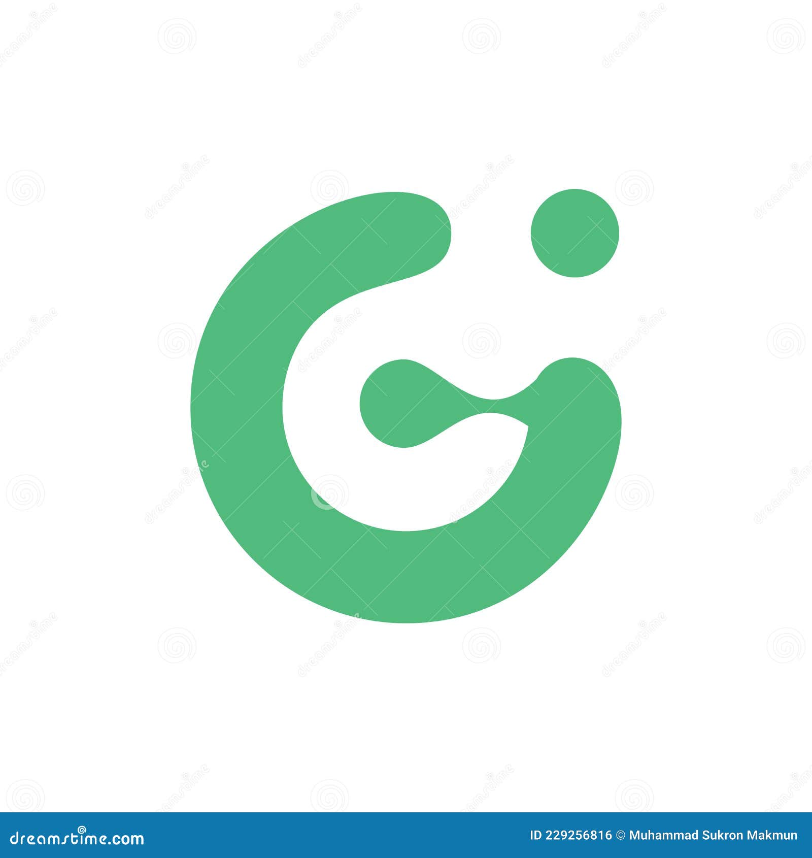 Letter G green logo icon stock vector. Illustration of alphabet - 229256816