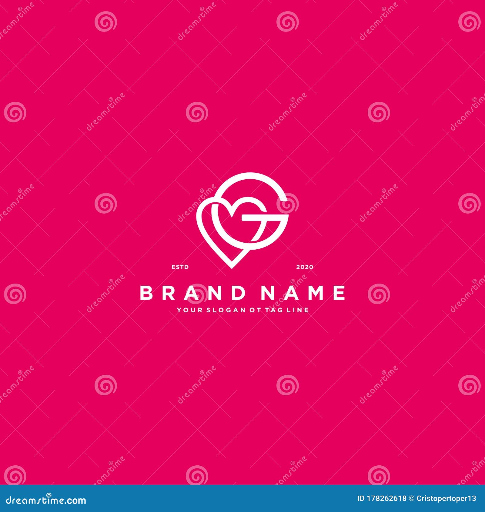 Letter G Heart Logo Icon Design Vector Stock Vector - Illustration of ...