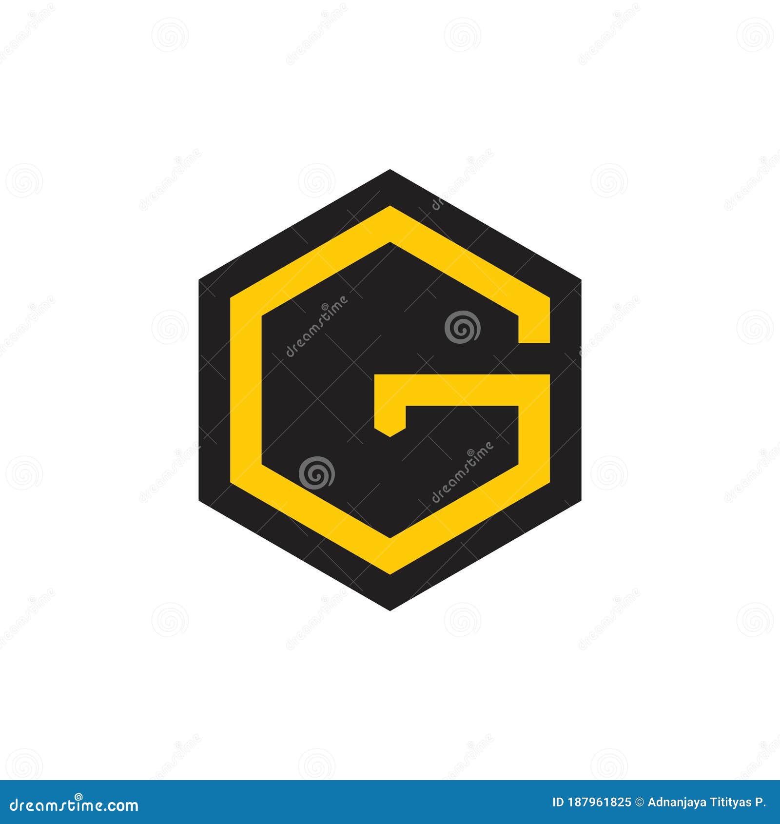 Letter G Hexagon Geometric Logo Stock Vector - Illustration of abstract ...