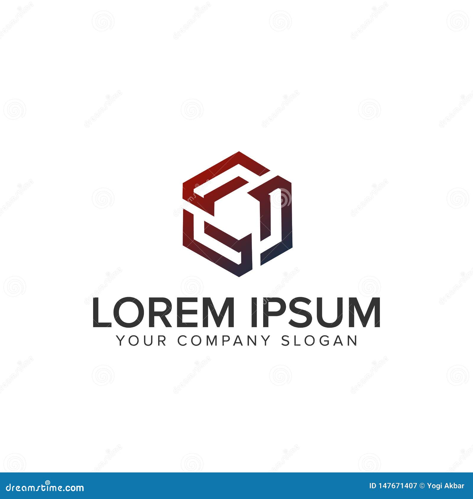 Letter G hexagonal logo stock vector. Illustration of abstract - 147671407