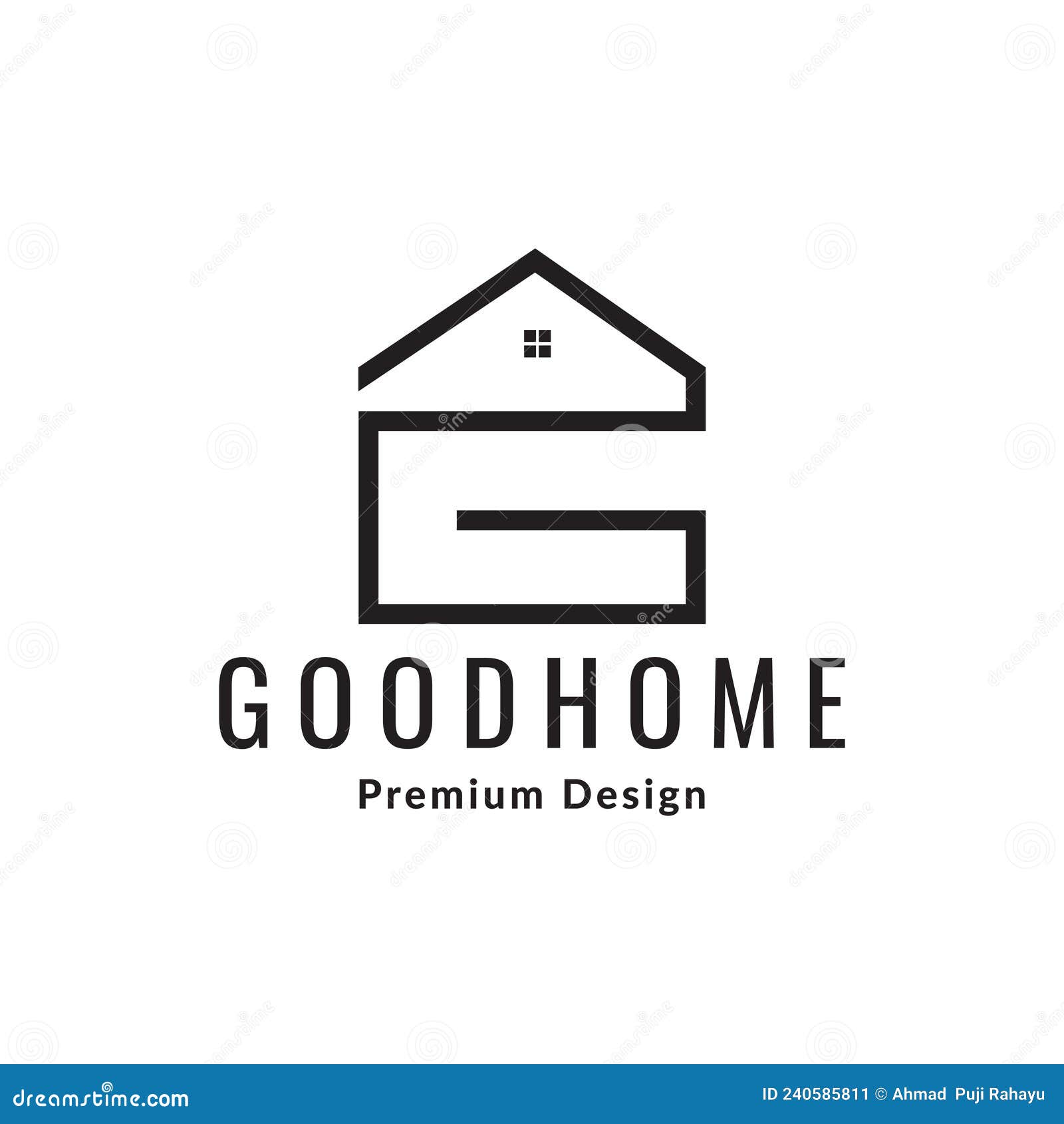 Letter G with Home Shape Logo Design Vector Graphic Symbol Icon ...