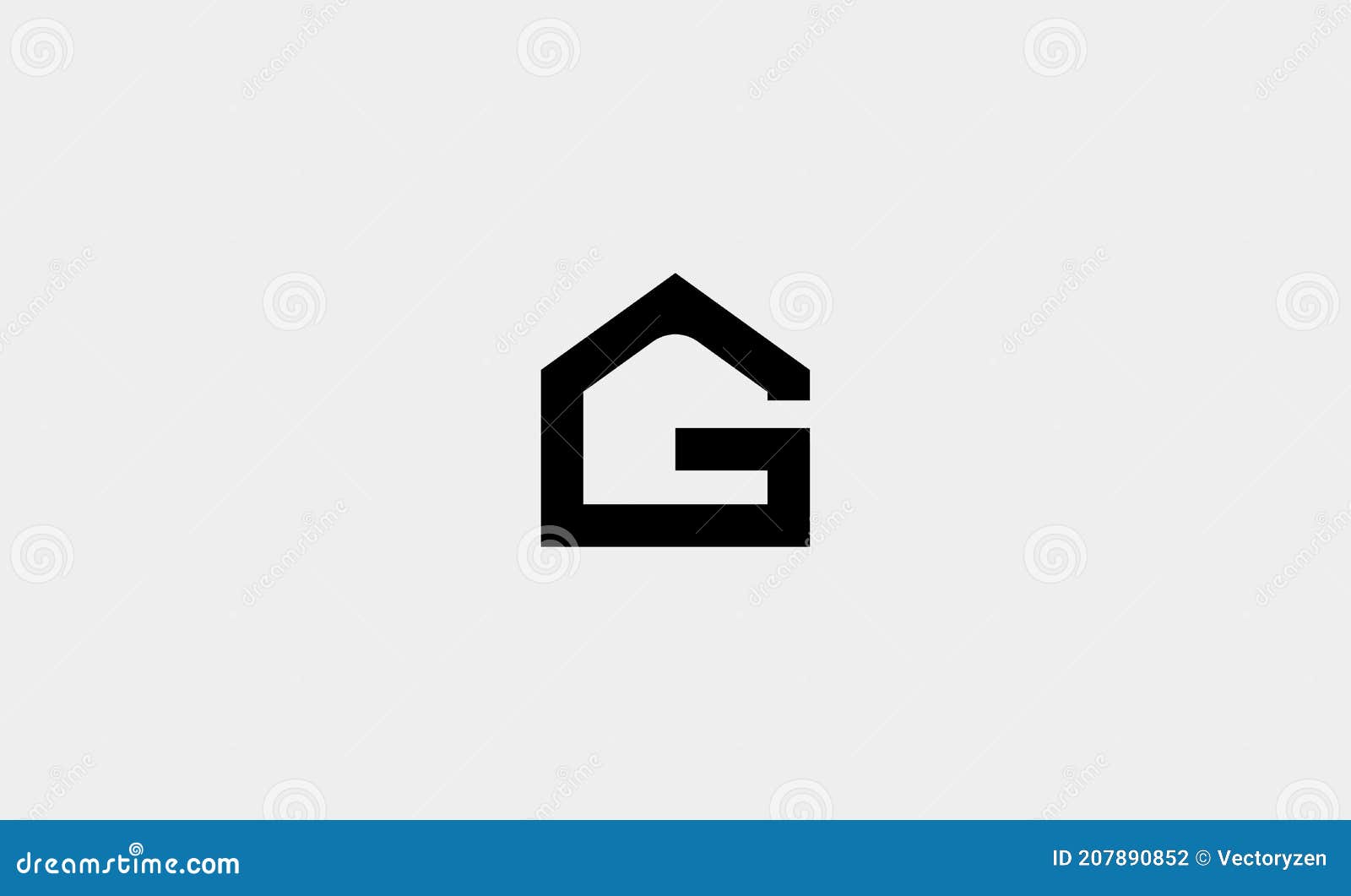 Letter G House Logo Design Vector Illustration Stock Vector ...