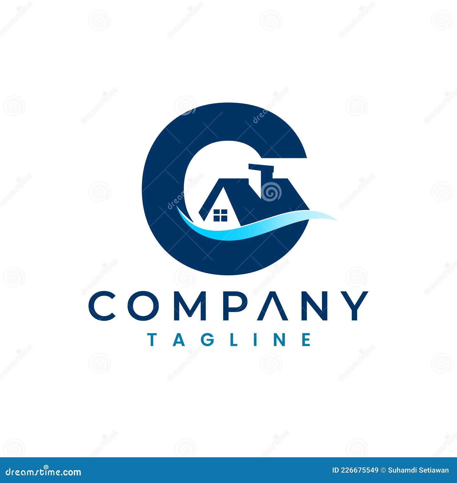 Letter G House Logo , Initial Home Logo Stock Vector - Illustration of ...