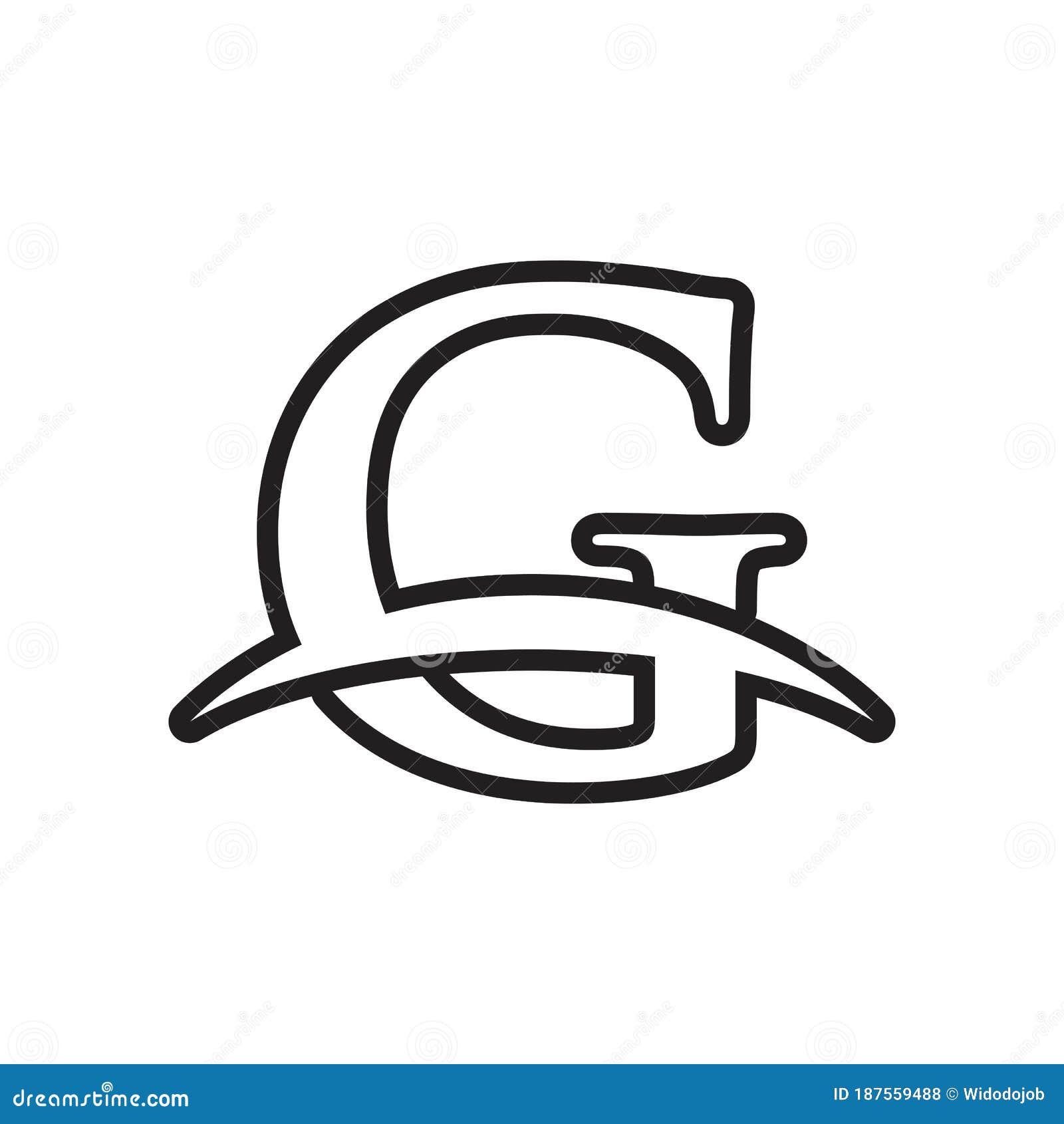 Letter G Icon Symbol Design Vector Stock Vector - Illustration of ...