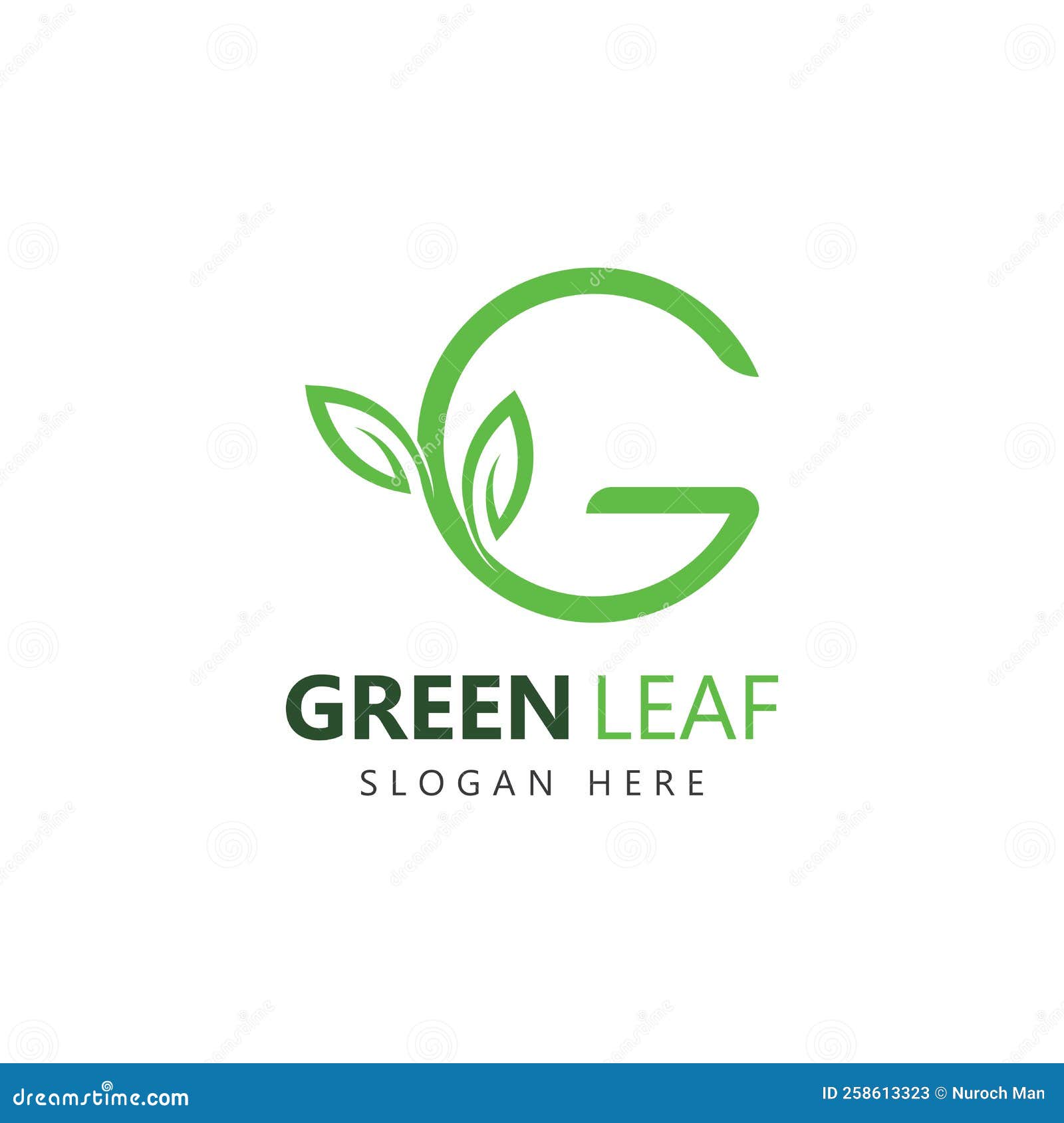 Letter G Leaf Icon Logo Design Concept. Stock Vector - Illustration of ...