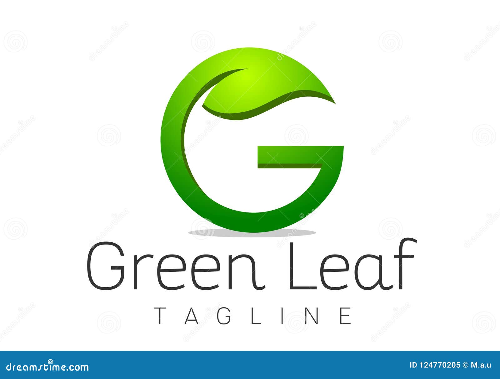 Letter G Leaf Logo Design Template Vector Stock Vector - Illustration ...