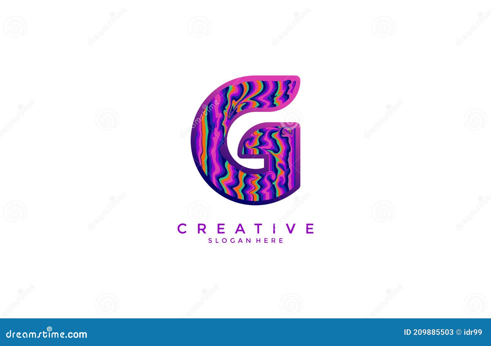 Letter G Logo Abstract Stylish Shape Sharp Design Stock Illustration ...