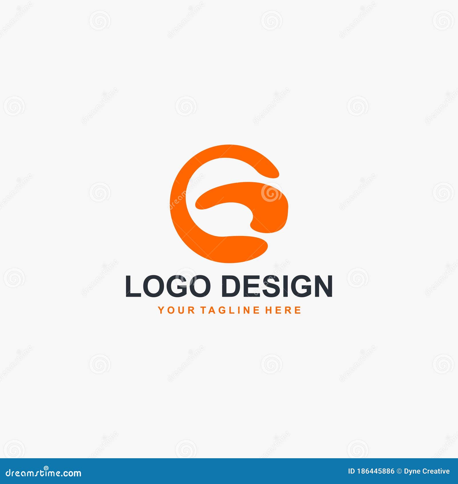 Letter G Logo Design. Monogram G Type Abstract Symbol. Initial G Vector ...