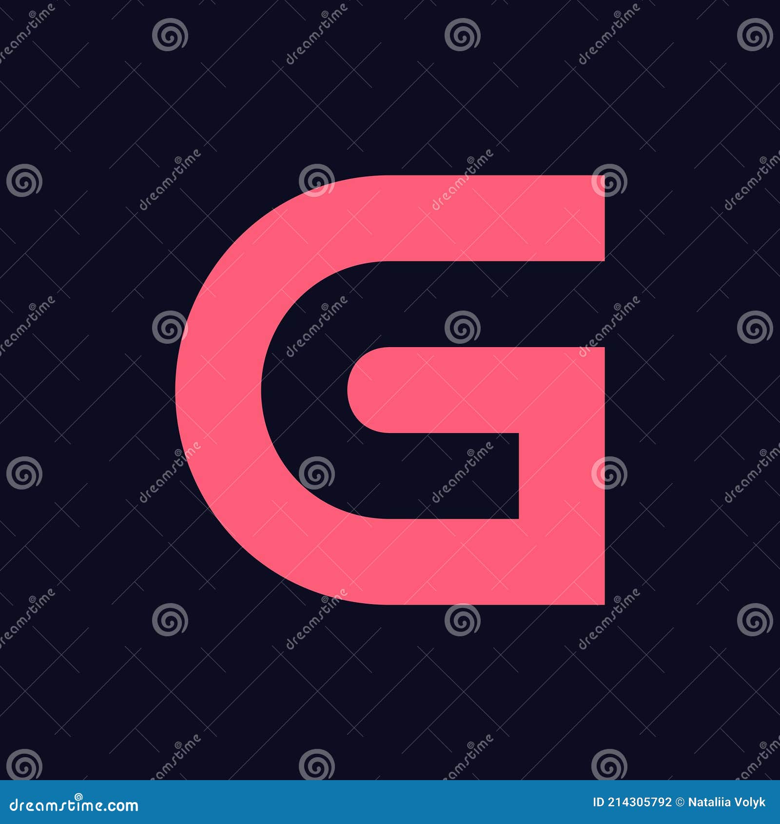 Letter G logo stock vector. Illustration of font, modern - 214305792