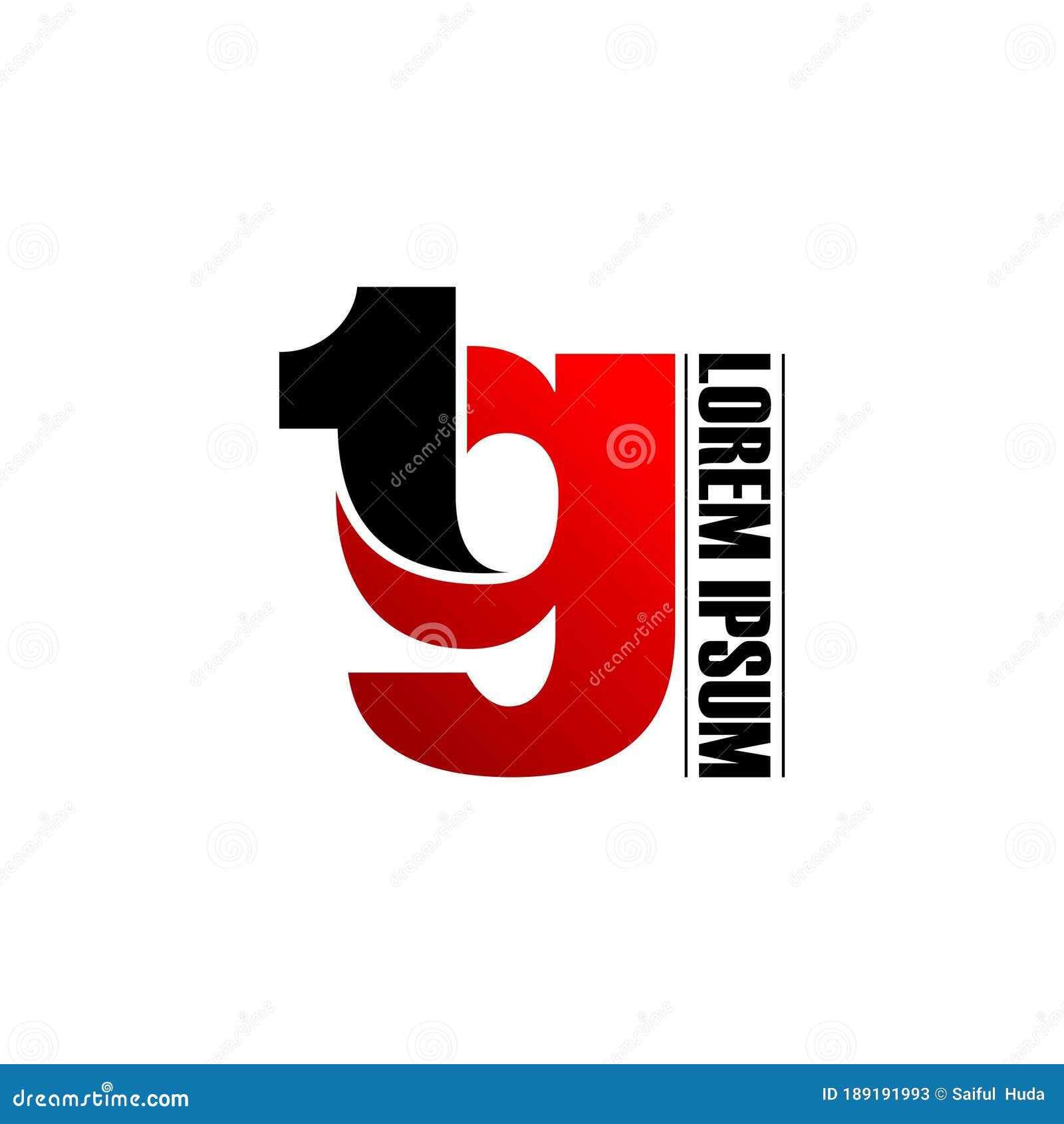 Letter 1g Monogram Logo Icon Design Vector. Stock Vector - Illustration ...