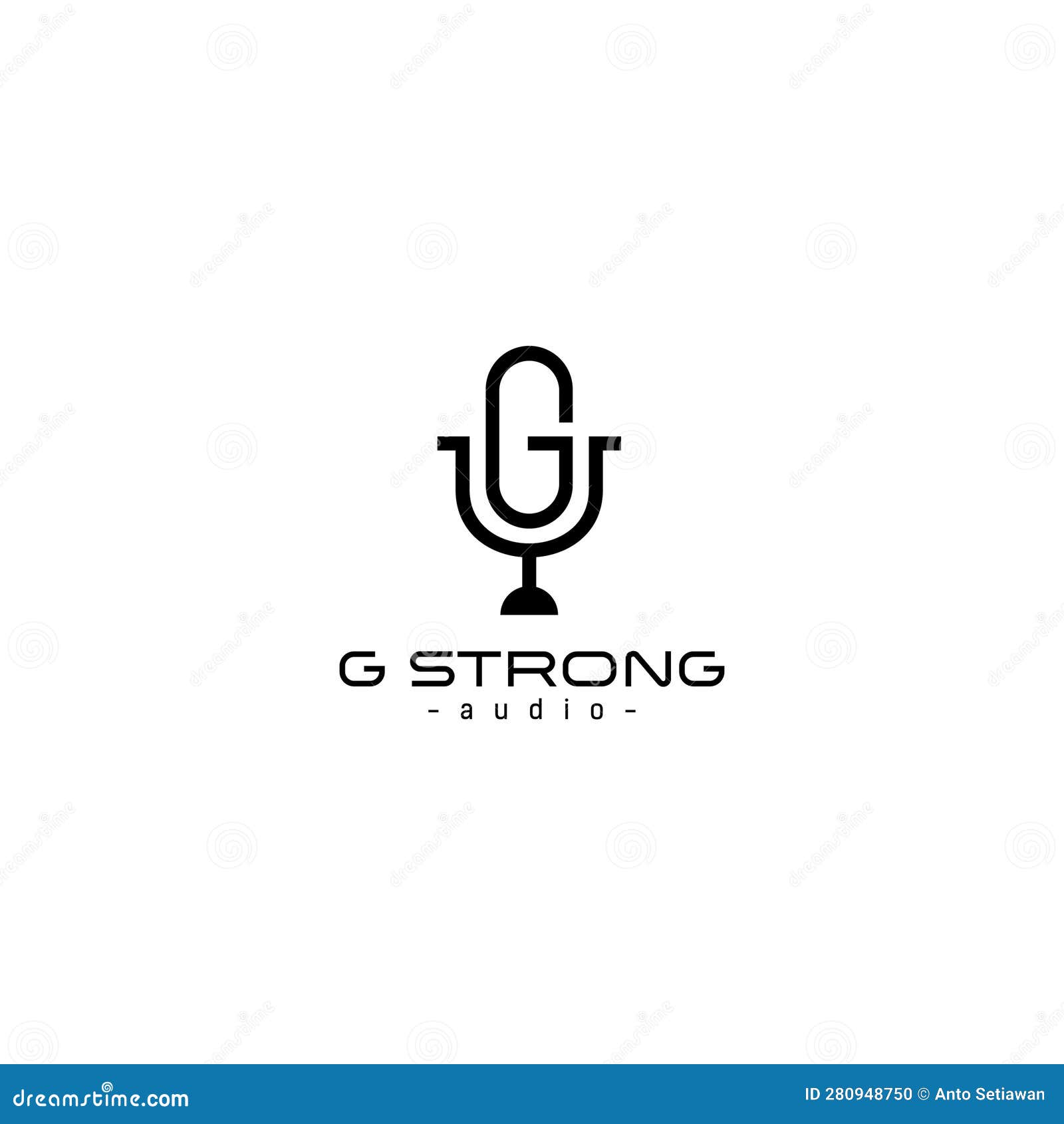 Letter G Microphone Logo. G Voice Logo Design Stock Vector ...