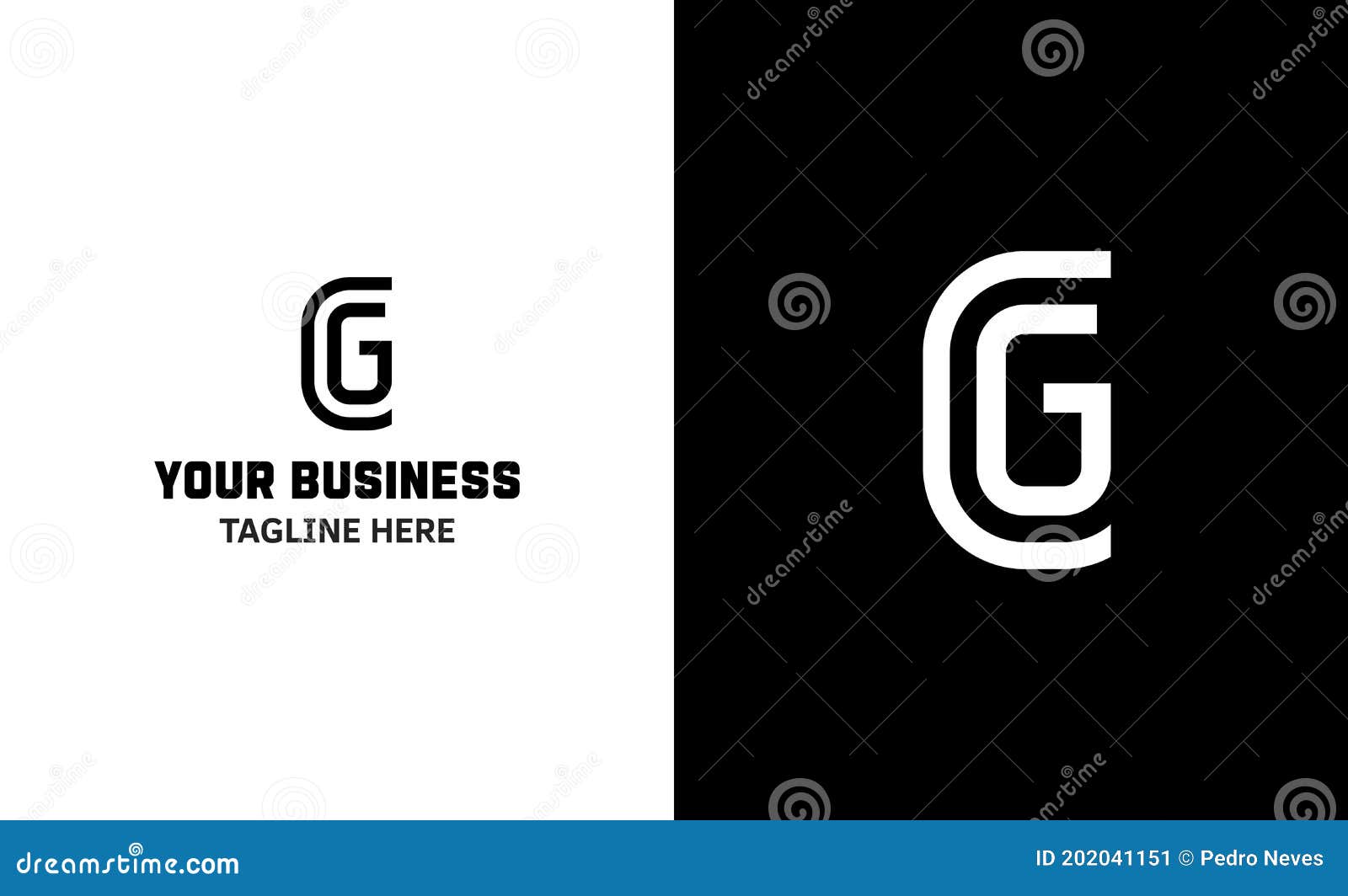 Letter G Minimal Vector Logo. Icon Mark Design Template Stock Vector ...