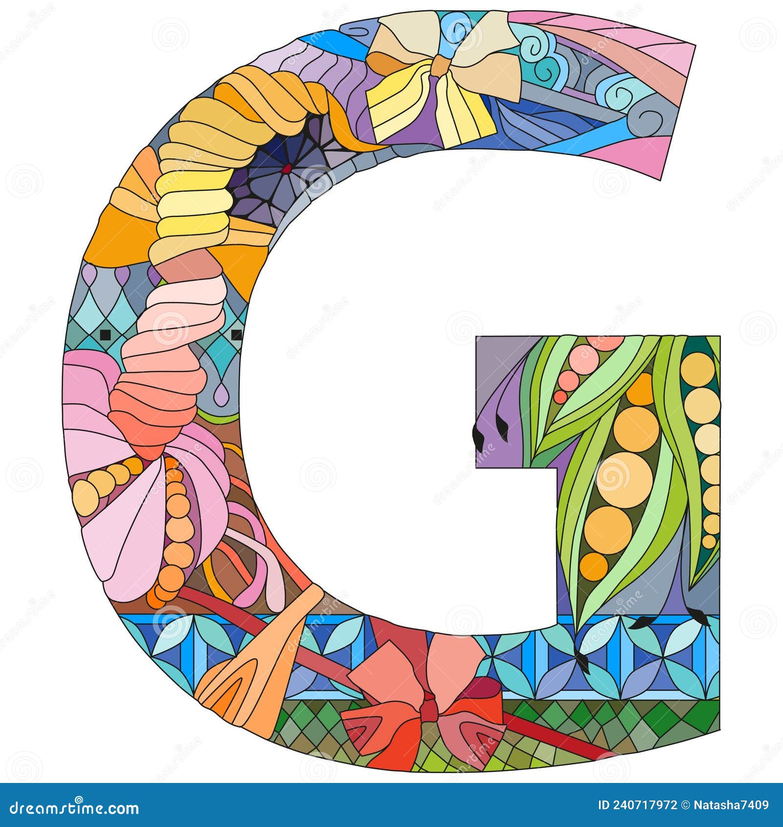 Letter G Monogram, Engraving Design. Vector Illustration. Stock Vector ...