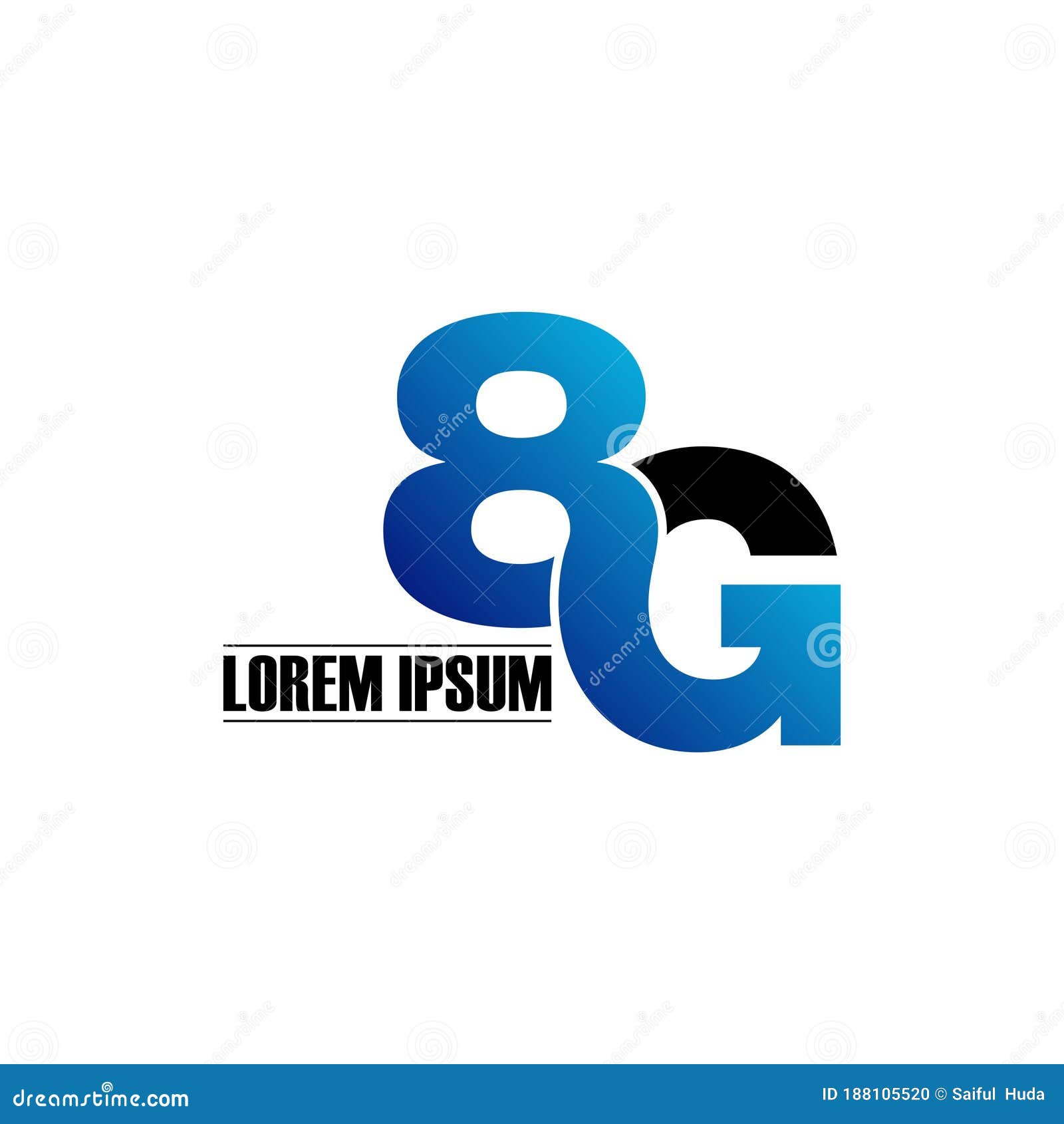 Letter 8G Monogram Logo Icon Design Vector. Stock Vector - Illustration ...