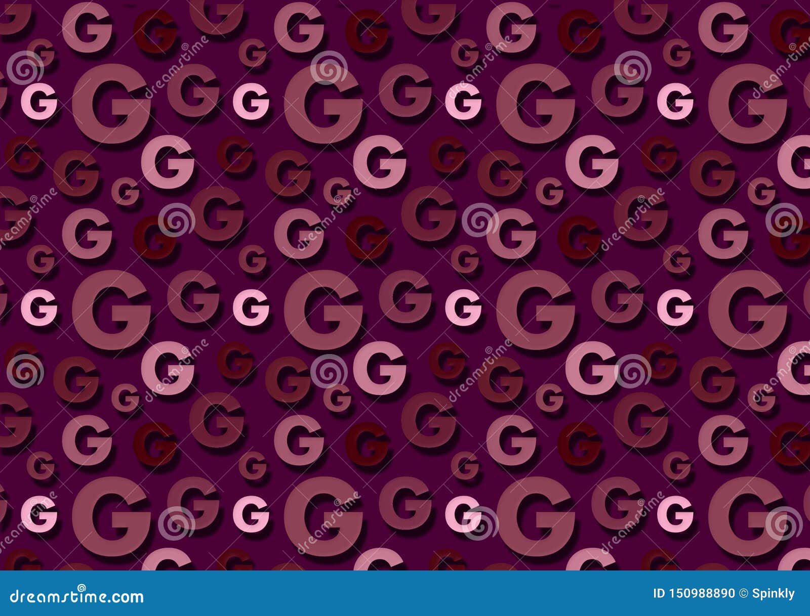 Letter G Pattern in Different Color Shades Pattern Stock Illustration ...