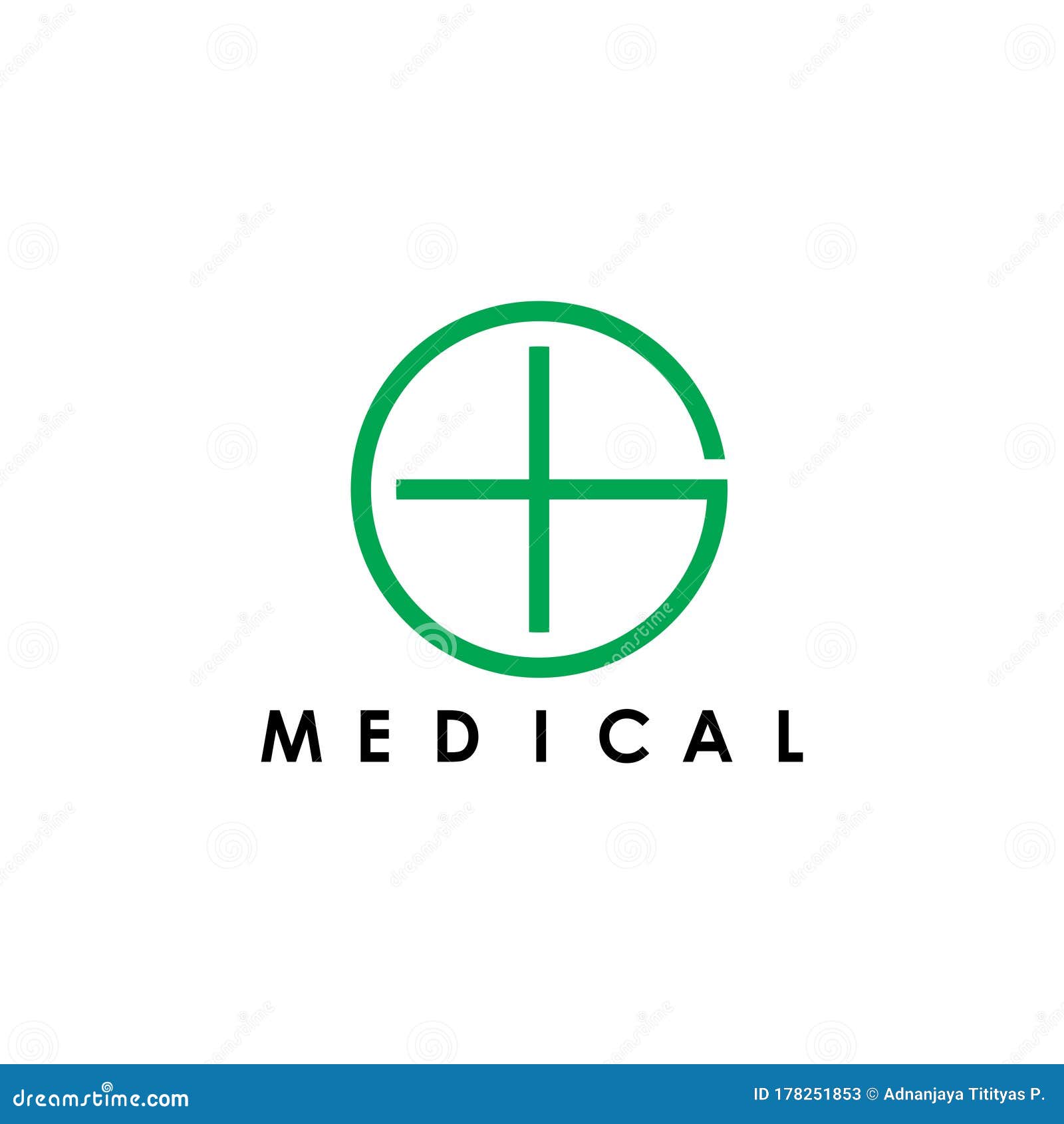 Letter G Plus Medical Simple Geometric Logo Stock Vector - Illustration ...
