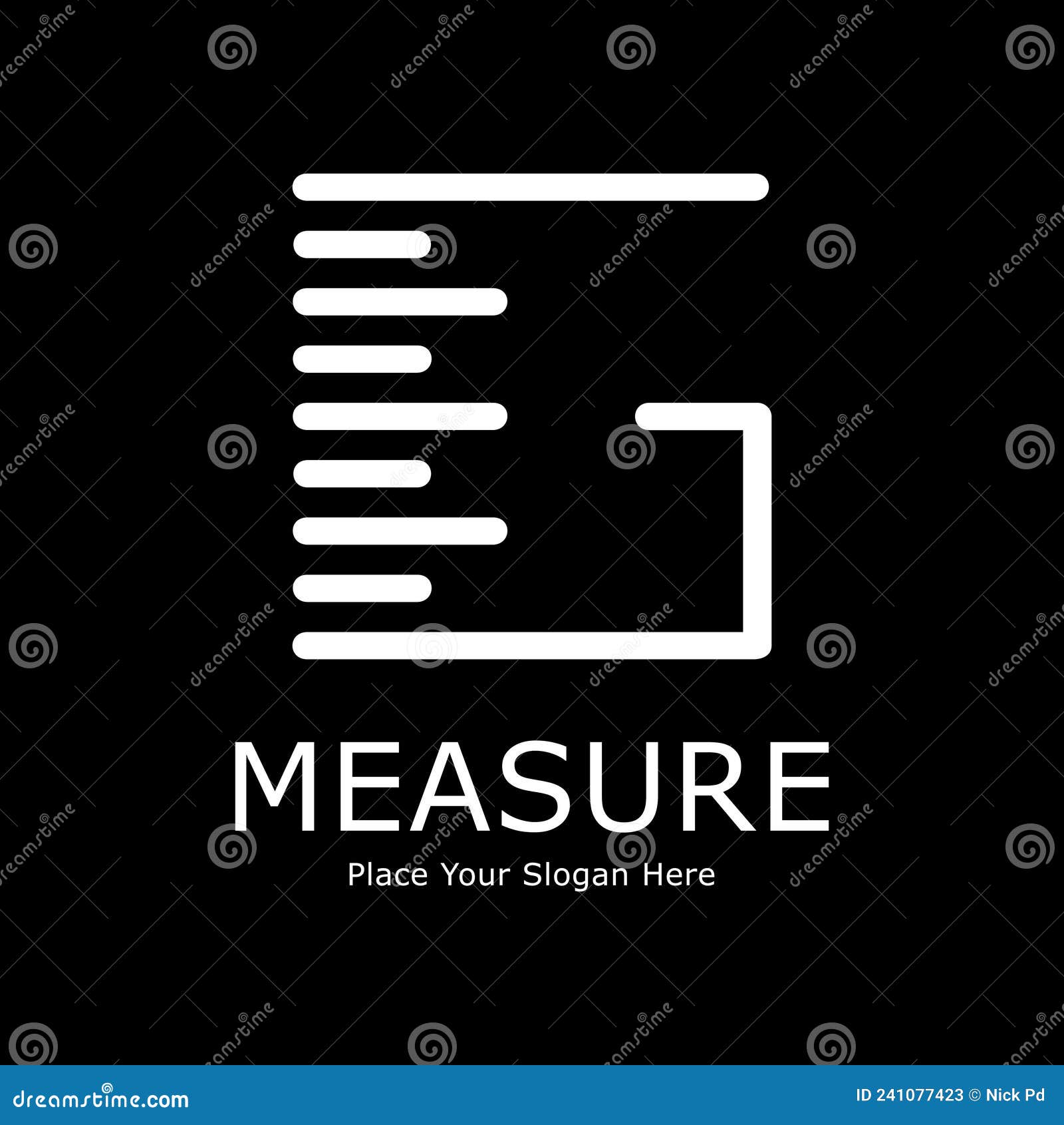 Abstract Ruler Letter G Vector Logo Template for Education Stock Vector ...