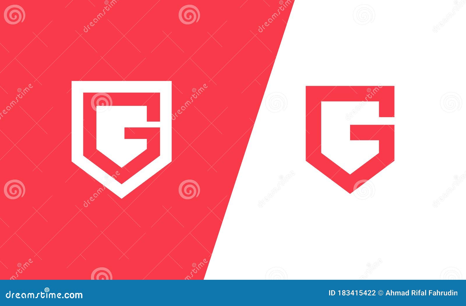 Letter G in the Shield Logo . Abstract Letter G Shield Logo Stock ...