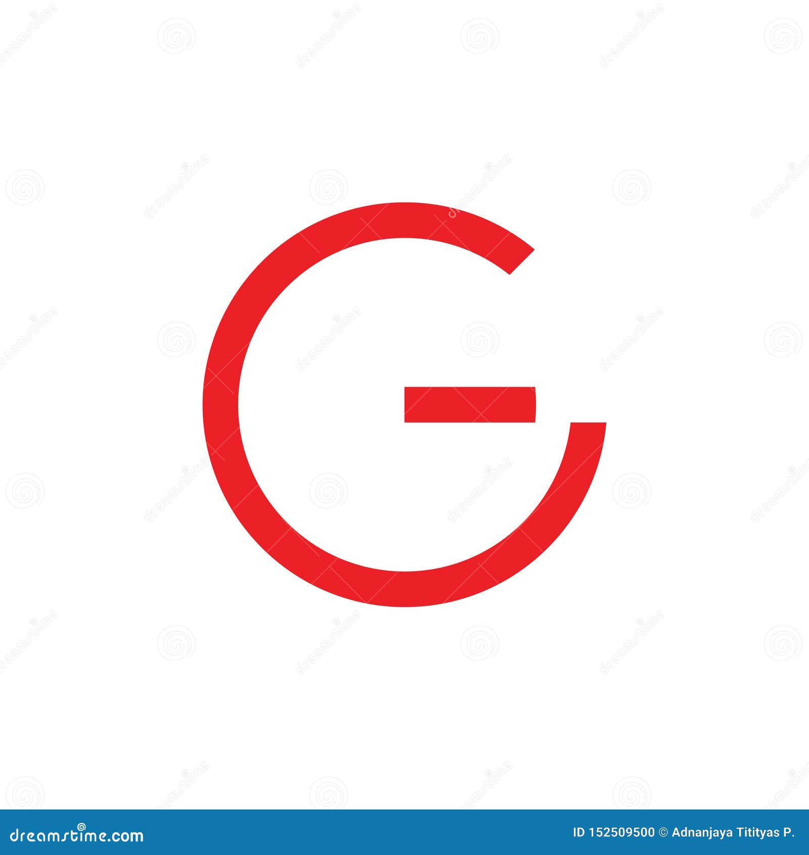 Letter G Simple Geometric Line Logo Vector Stock Vector - Illustration ...