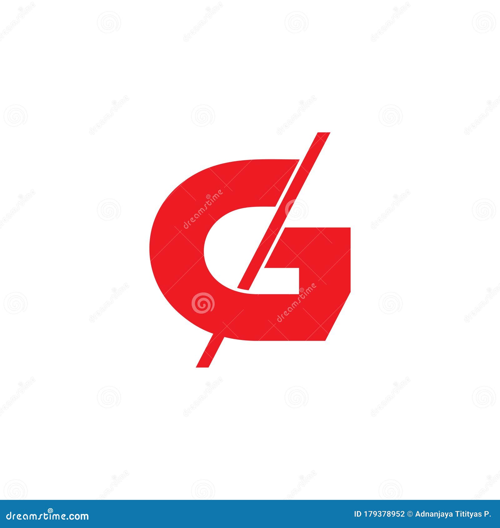 Letter G Simple Geometric Slice Logo Vector Stock Vector - Illustration ...