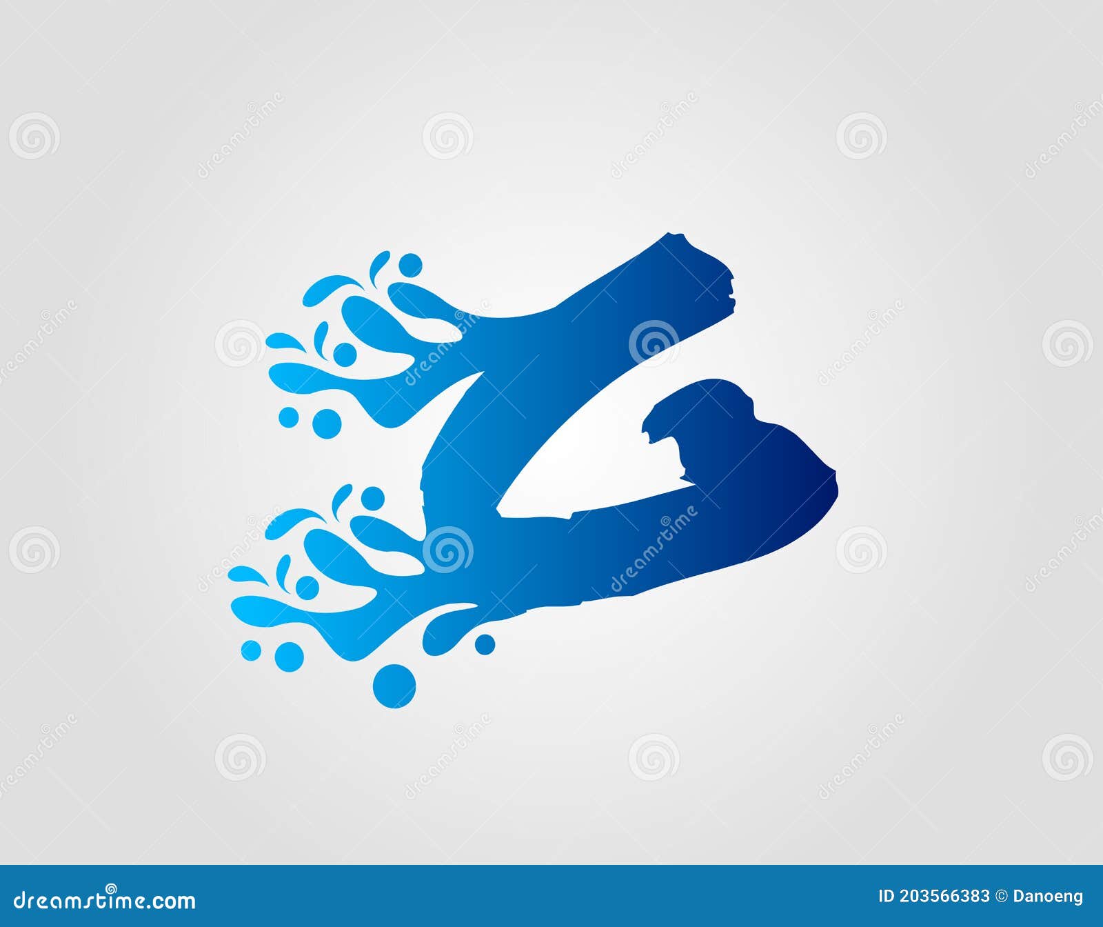 Letter G with Splash Water Logo Template Vector Stock Vector ...